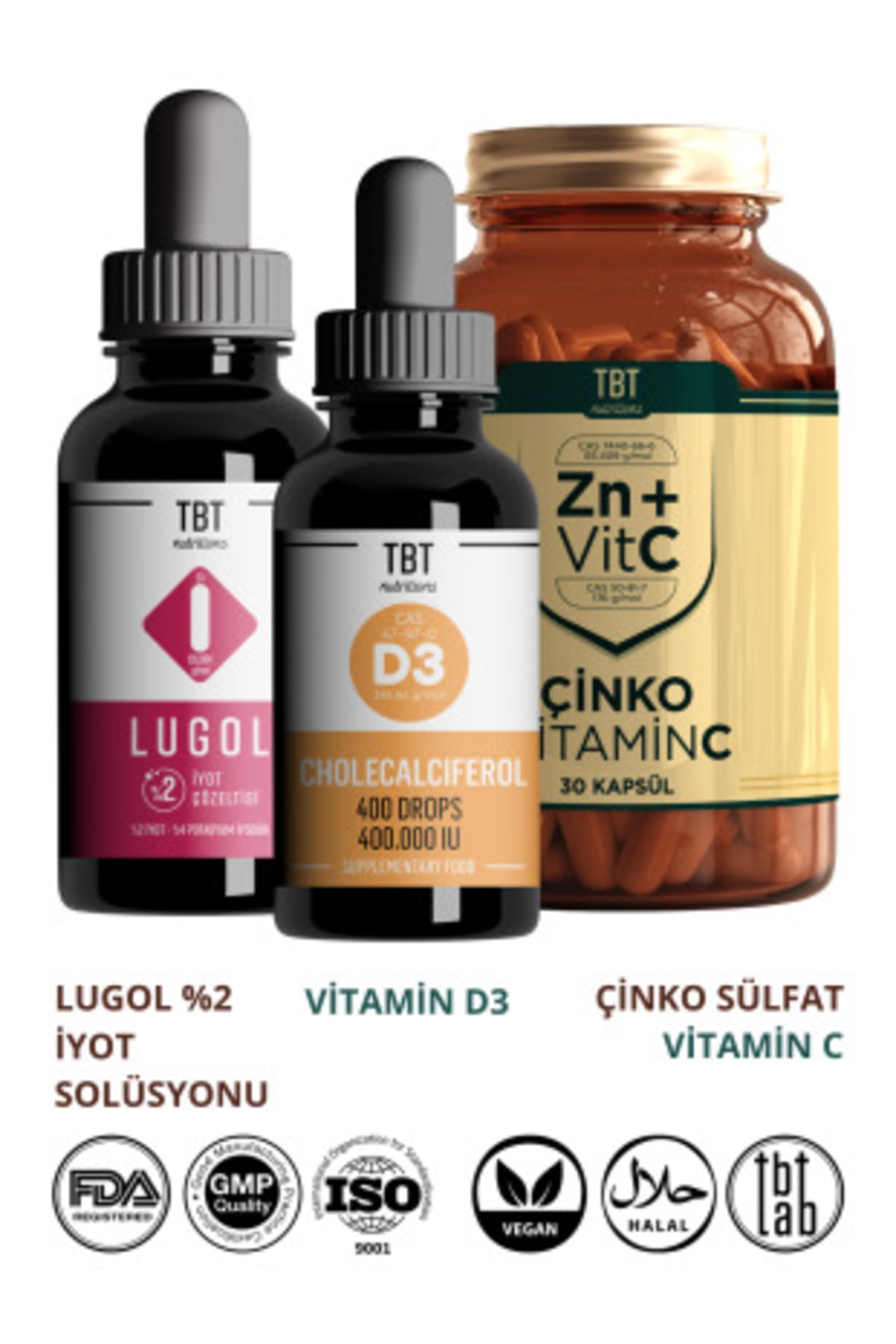 Tabitat Doğal Lugol %2 Iyot Solüsyonu | 30 Ml | Doğal, Glutensiz Ve ...
