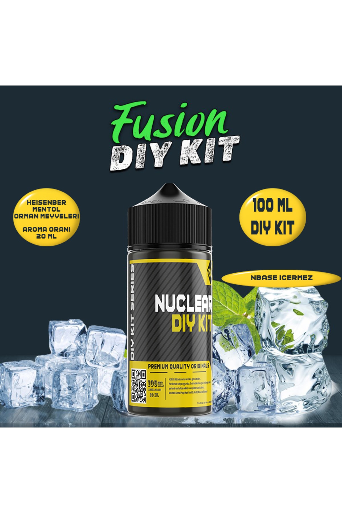 Nuclear Kimya Fusion - 100 ml Dıy Kit (ŞİŞEDE SADECE 20 ML AROMA VARDIR HAZIR DEĞİLDİR Fiyatı ...