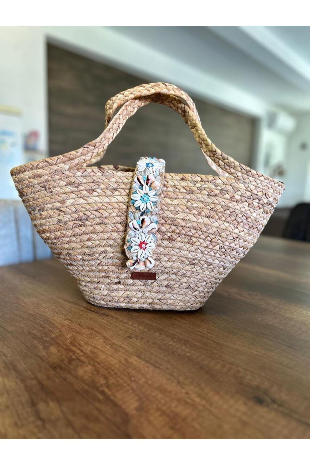 MD CRAFT ATÖLYE PLAJ ÇANTASI HASIR DOĞAL MUZ LİFİ HANDMADE Fiyatı ...