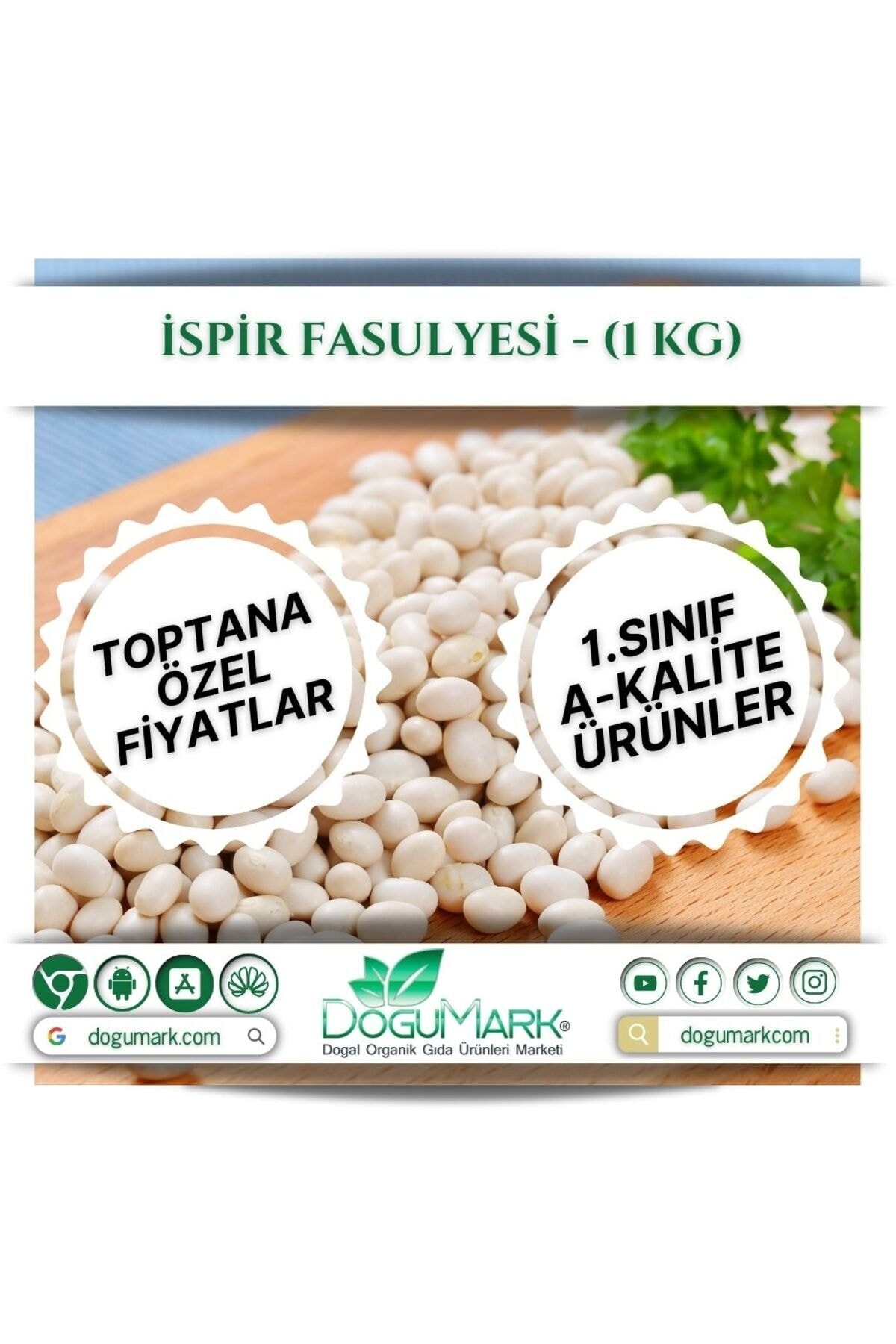 DoğuMark İspir Fasulyesi - (1 Kg) Fiyatı, Yorumları - Trendyol