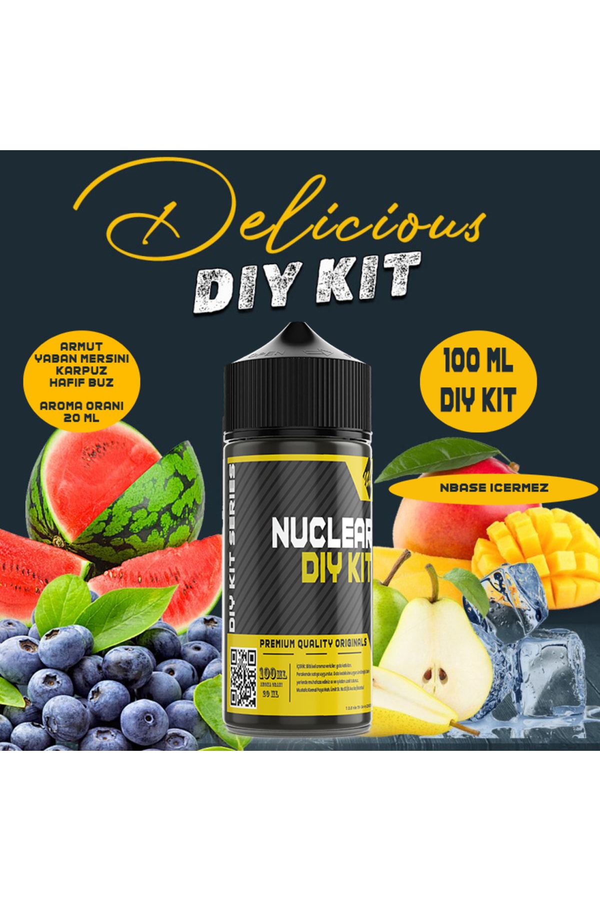 Nuclear Kimya Delicious - 100 ml Dıy Kit (ŞİŞEDE SADECE 20 ML AROMA VARDIR HAZIR DEĞİLDİRFiyatı ...