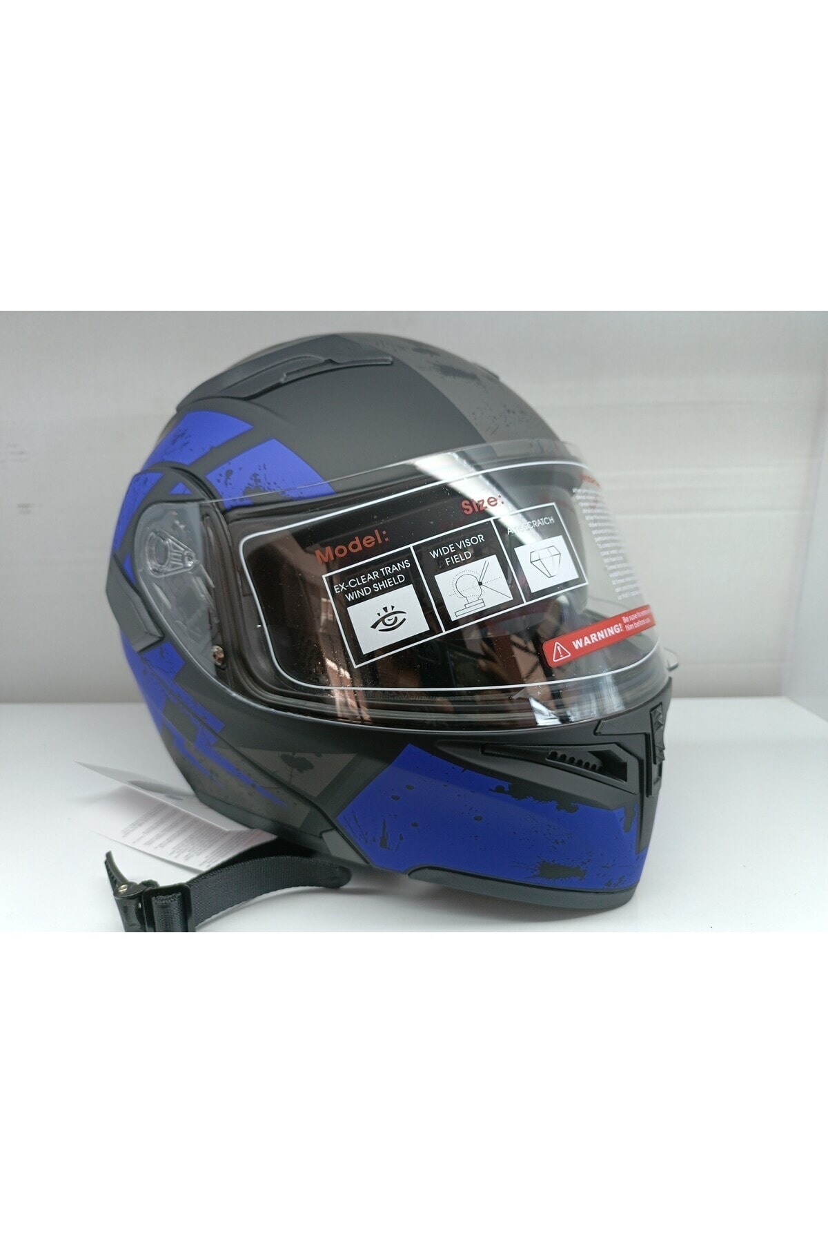 Kt Jekai Jk-21 902 Model Güneş Vizörlü Çenededen Açılır Kask - Siyah ...