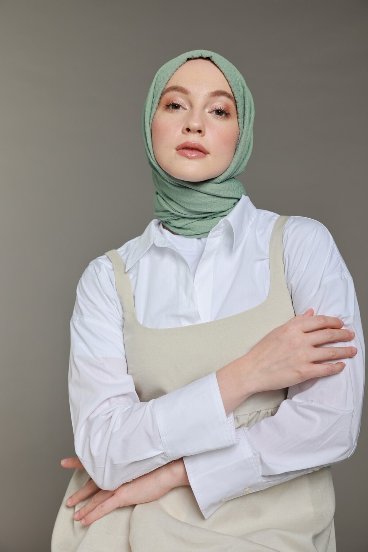 Modakaşmir Carre Cotton Serisi Şal Su Yeşili Fiyatı, Yorumları - Trendyol