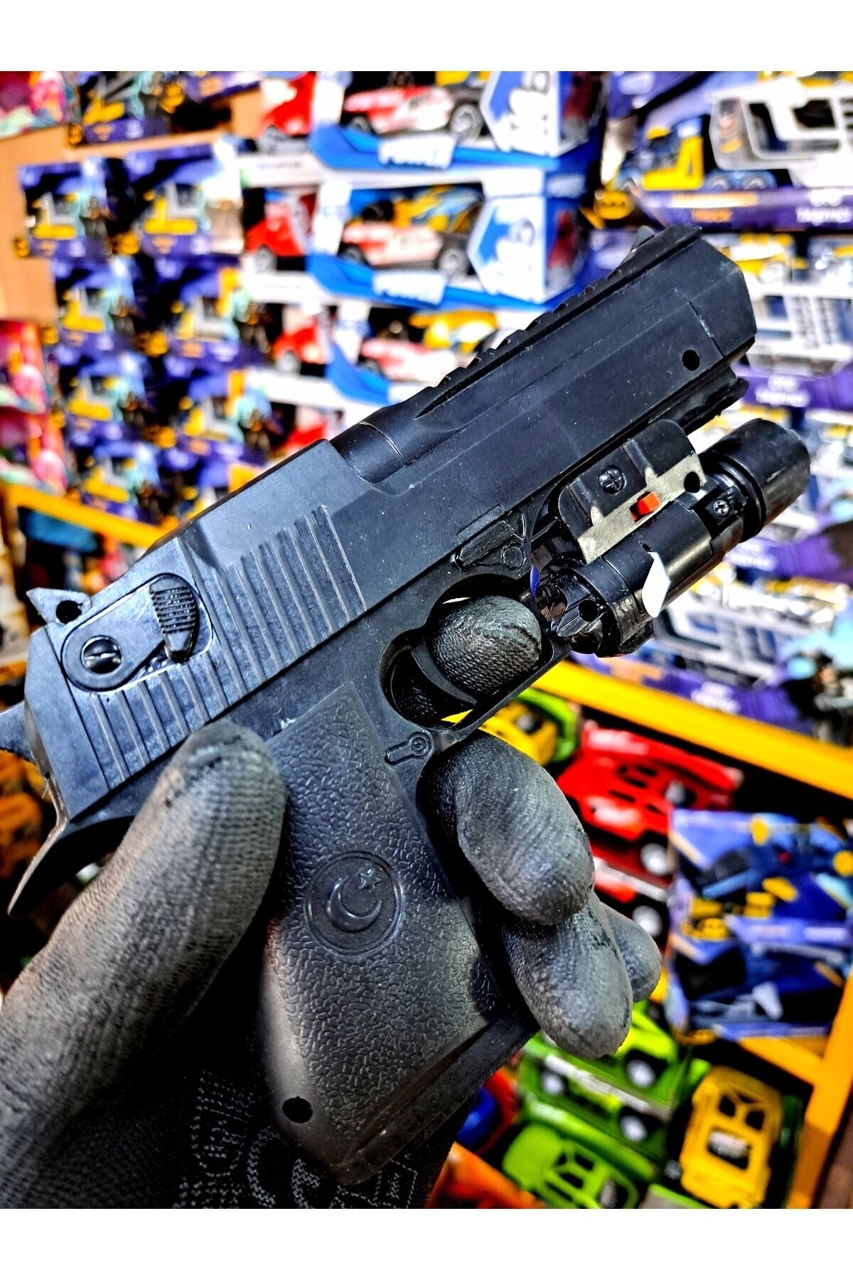 ALYTOYS Oyuncak Lazer Işıklı Tabanca Süper Nişancı Silah 26X15 CM ...