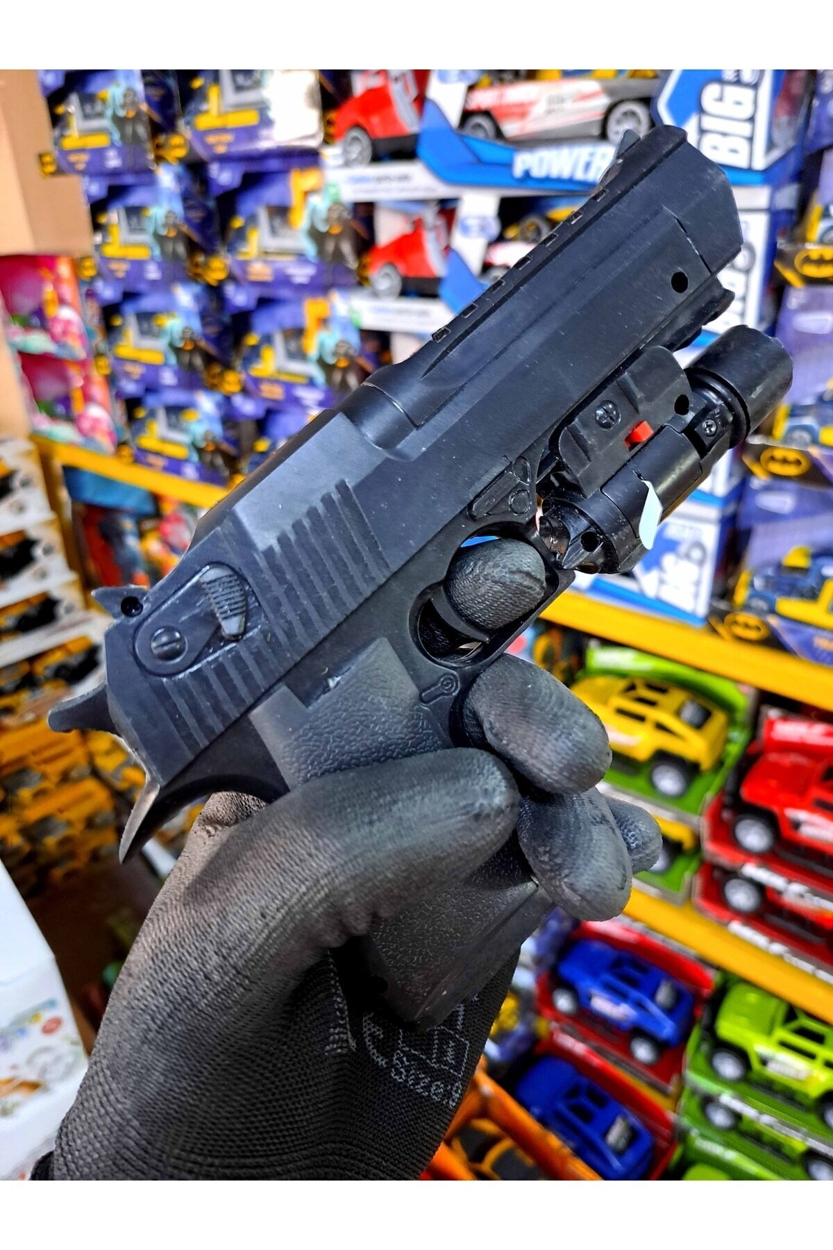 ALYTOYS Oyuncak Lazer Işıklı Tabanca Süper Nişancı Silah 26X15 CM ...