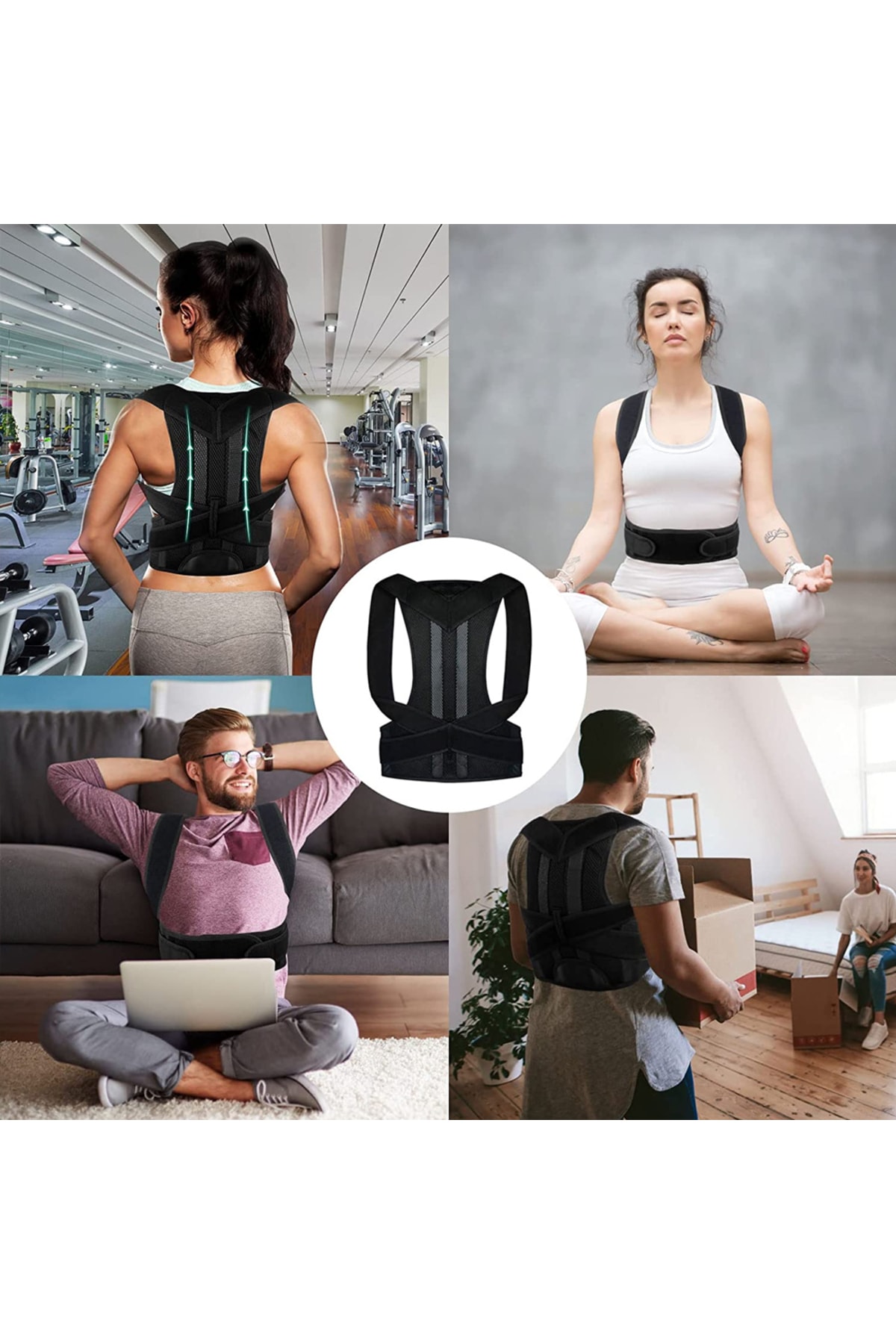 Arnee Dik Duruş Korsesi Bel Sırt Destekli Balenli Korse Dik Tutan Korse ...