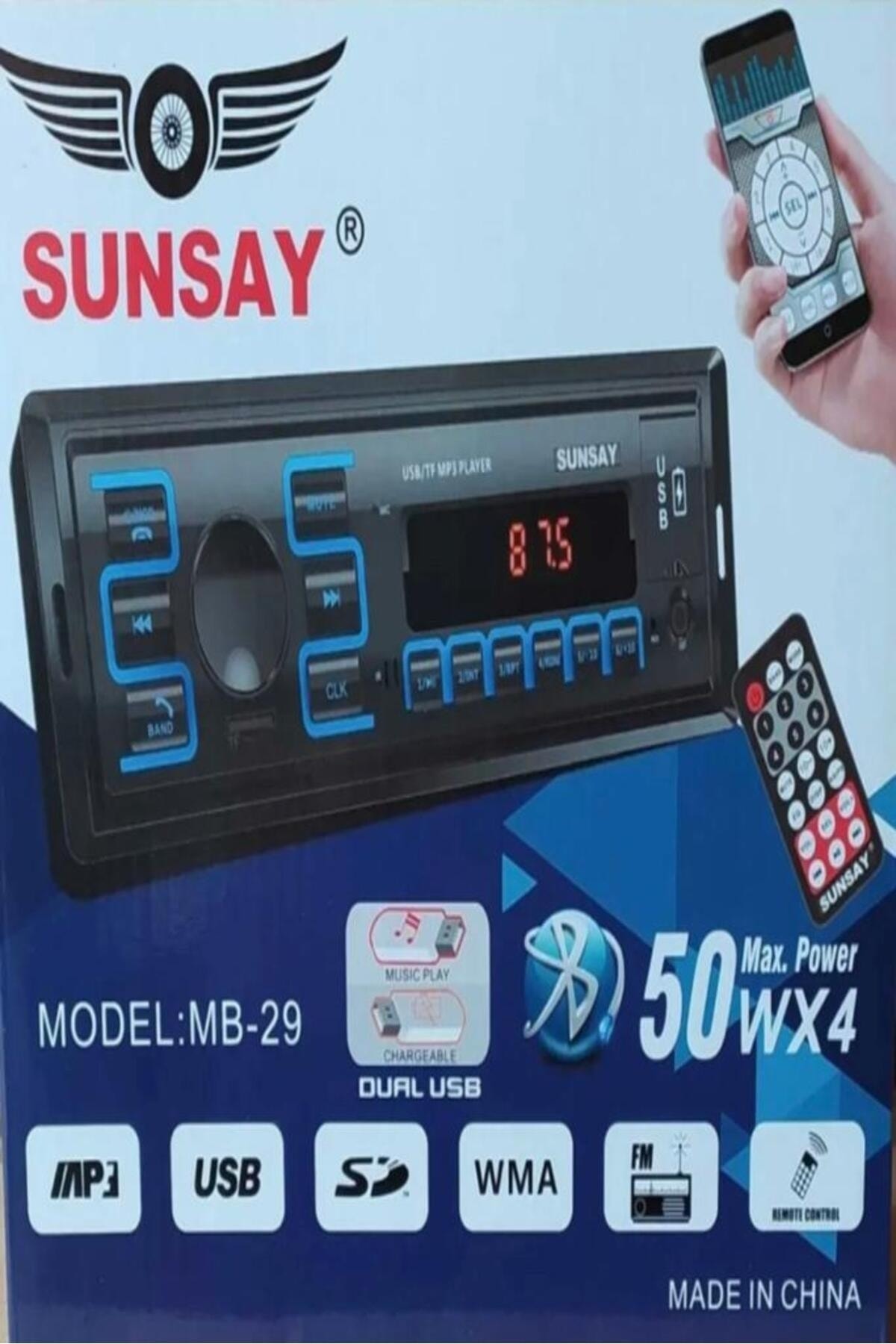 COMEBİ SUNSAY Mb-29 Uyumlu Bluetooth Oto Teyip Araba Teyibi ,bluetooth ...