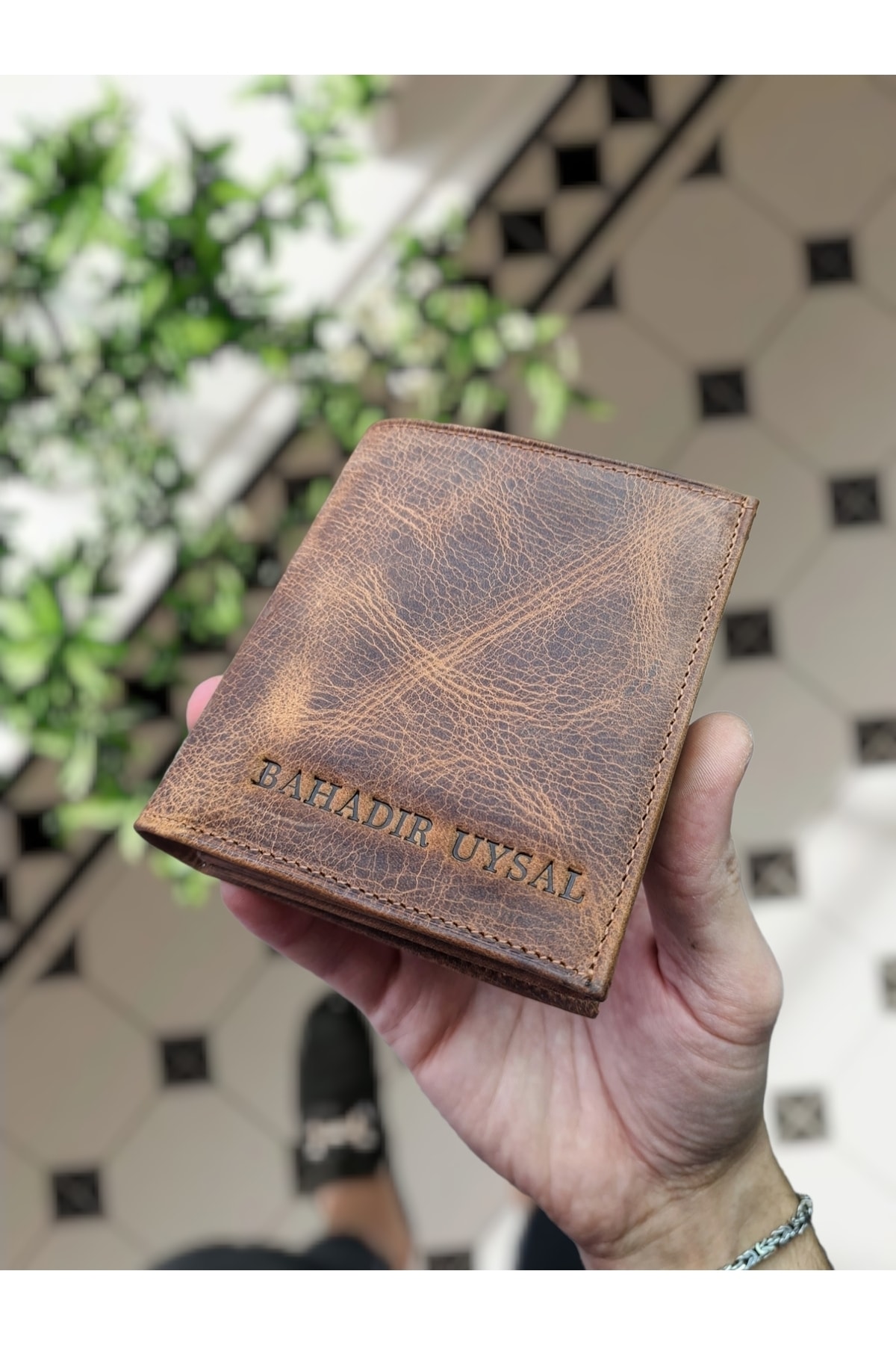 Visso leather VİSSO 111 HAKİKİ DERİ İsme Özel BOZUK PARA BÖLMELİ CÜZDAN ...