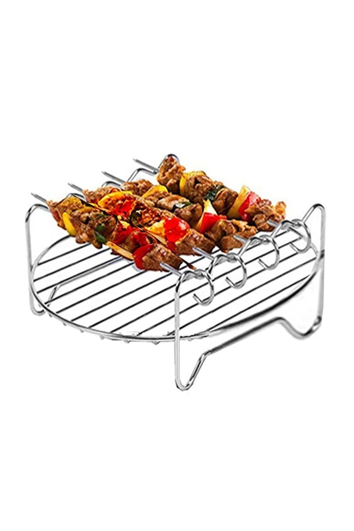 Orvila 4 Adet - Ömür Boyu Paslanmaz Airfryer Kebap Şişi - 20 Cm Mangal ...