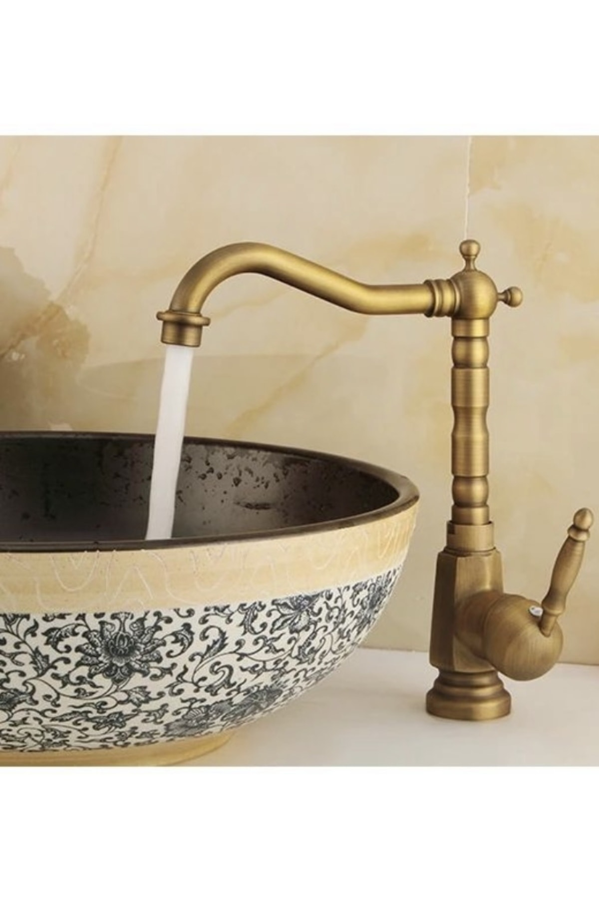 İSAOĞLU YAPI Rustik Batarya Antik Gold Mutfak Musluğu Country Tasarım ...