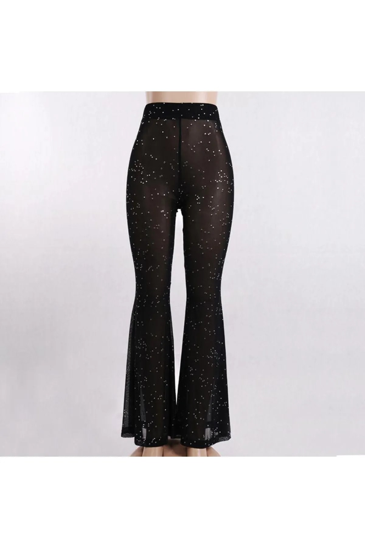 mefbutik Fantez Giyim Transparan Pantolon Taşlı Tül Paça - Fiyatı ...