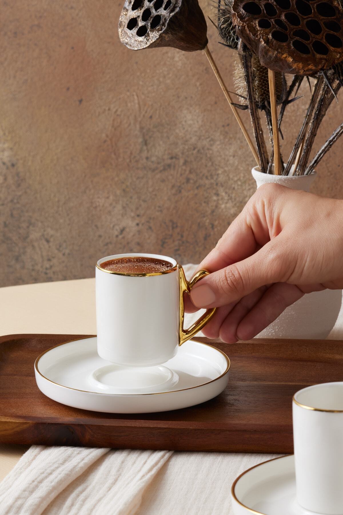 Karaca Miras Serisi Elif Vav 2 Kişilik Kahve Fincan Takımı 80 Ml Fiyatı, Yorumları - Trendyol