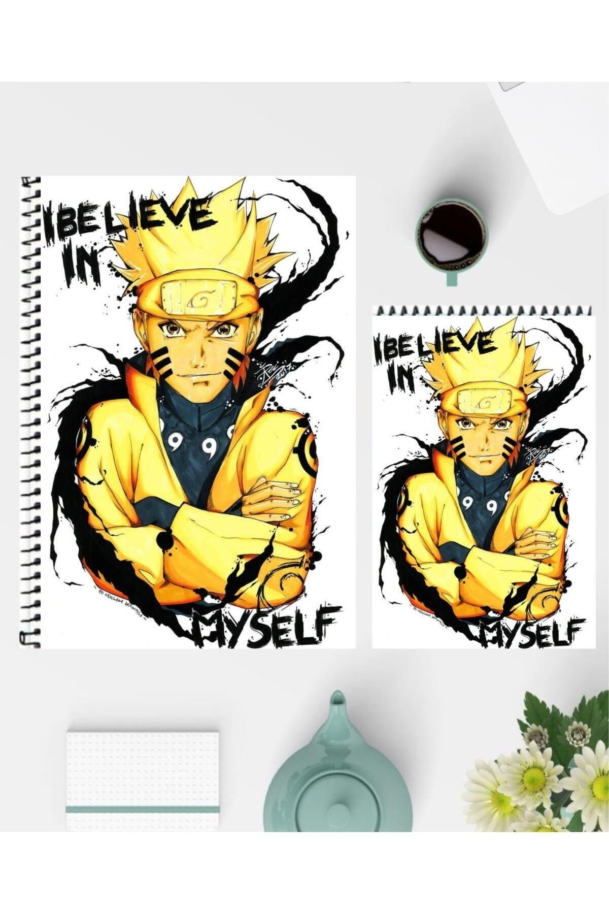 feroxby Naruto Uzumaki A5 Notebook and A6 Notepad Special Design ...