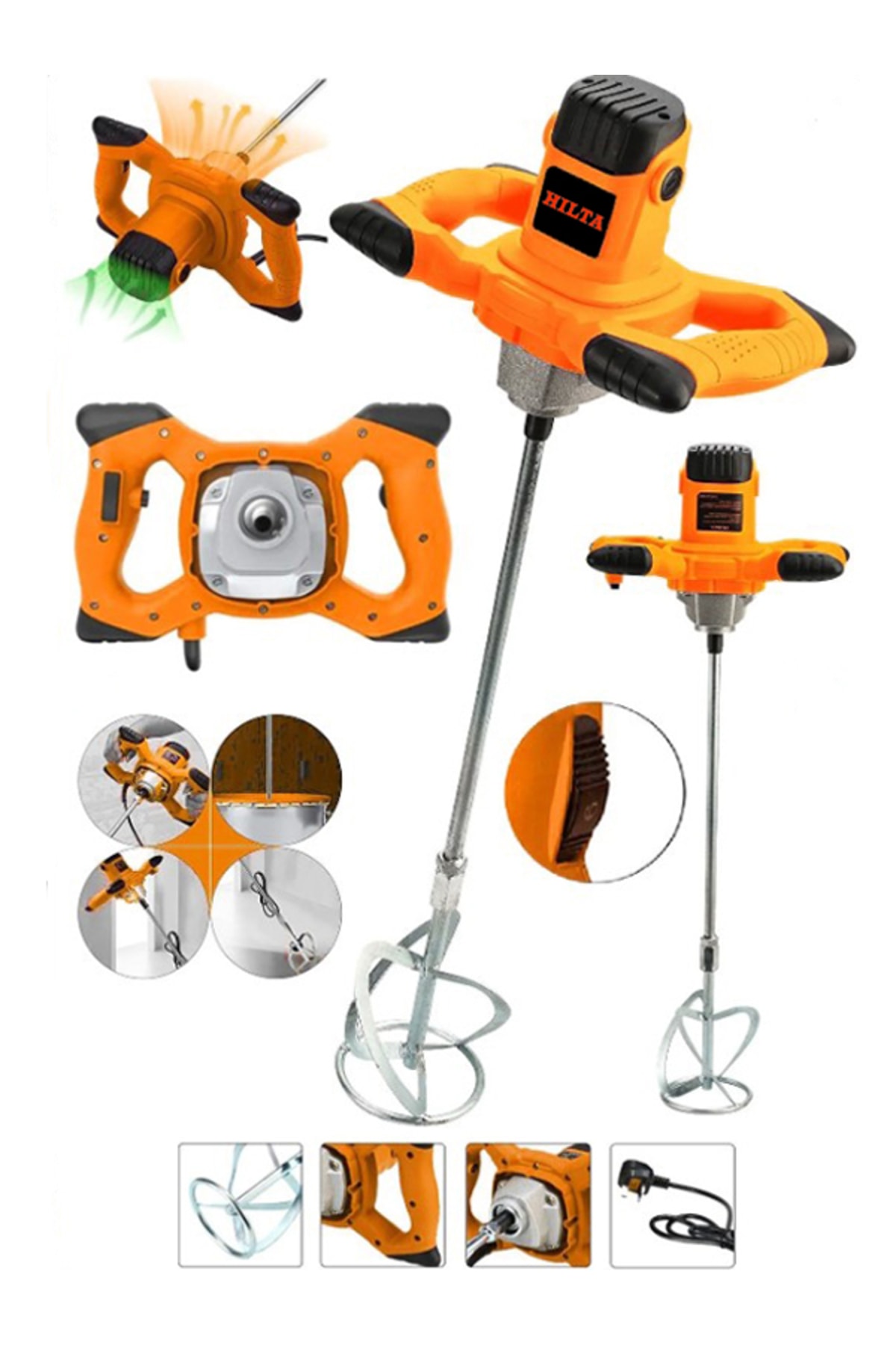 Hilta Power Pro 4800 Watt Bakır Sargılı Devir Ayarlı Elektirikli Alçı ...