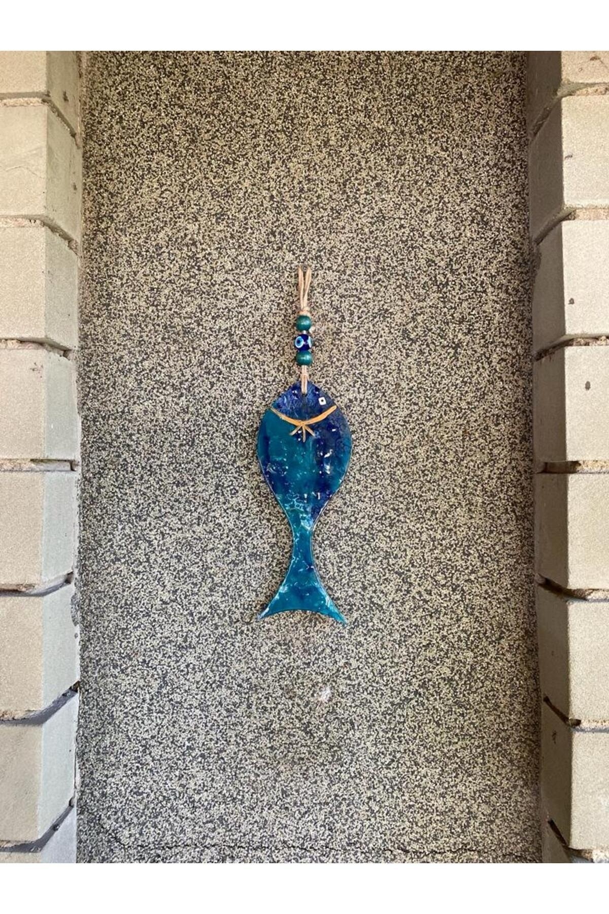 Petek Glass Art Balık Figürlü Cam Nazarlık Duvar Süsü - Fiyatı, Yorumları