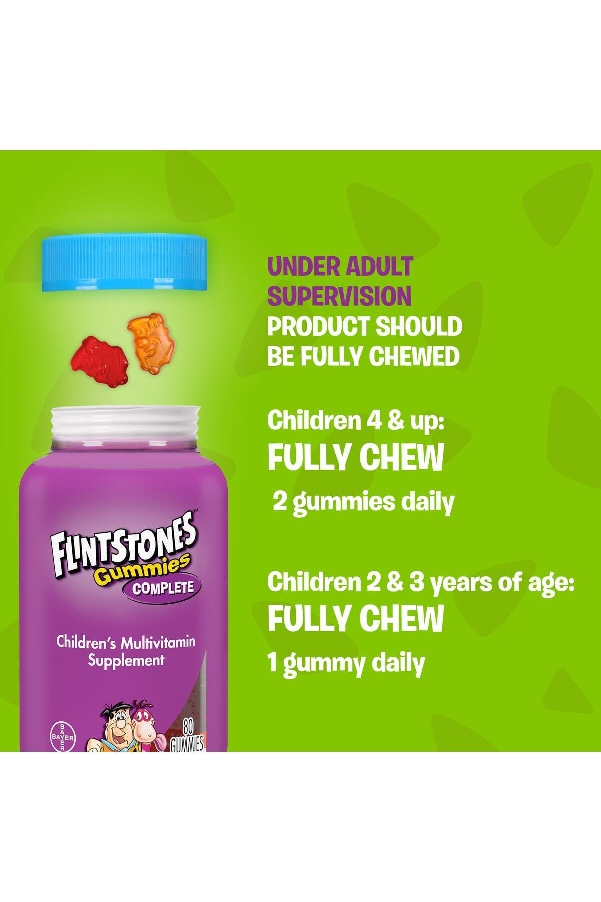 Bayer Flintstones Gummies For Kids Multivitamin Complete 180 Gummies ...
