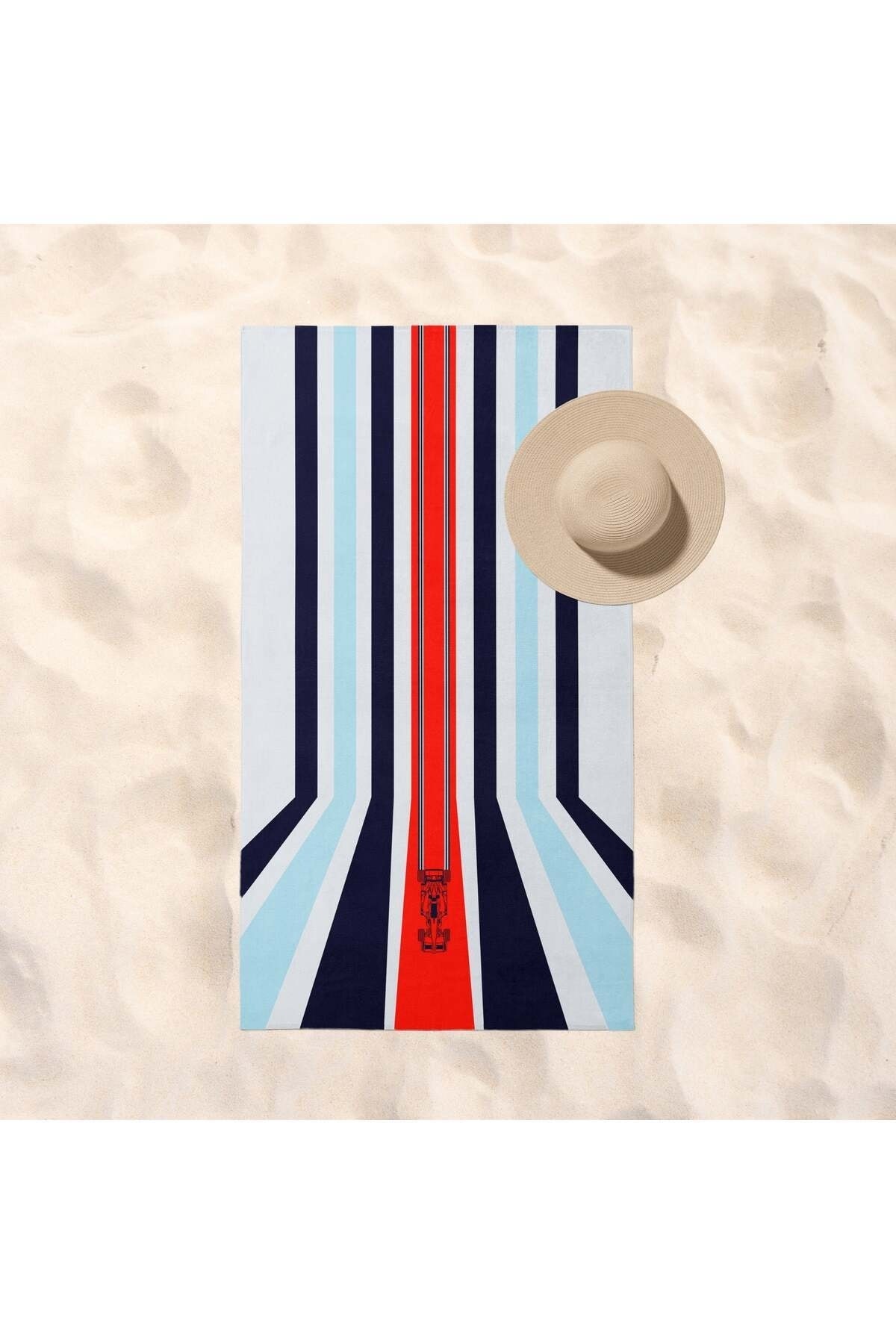 The Lucid Lab Martini Racing Colors F1 Beach Towel - Cotton - Trendyol