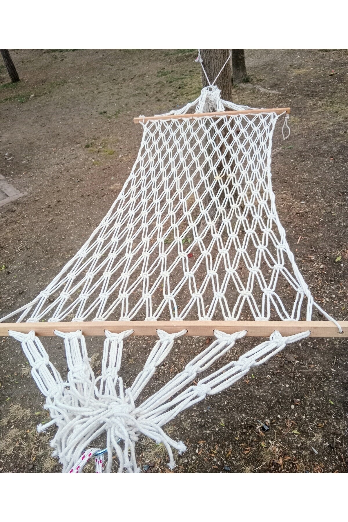 ceptekamp Çift Katlı Tek Kişilik 120 Kg Taşıma Kapasiteli Makrome Hamak ...