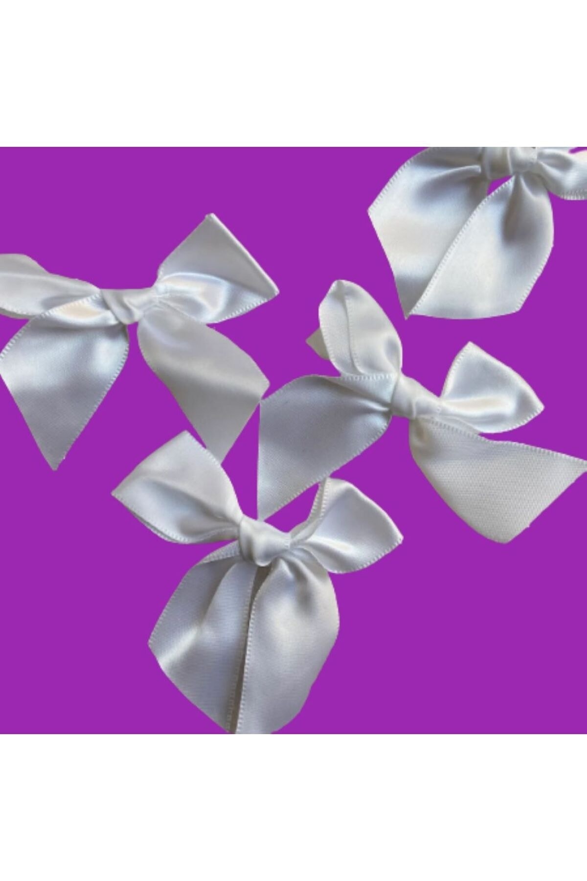 serap çiçekçilik BEYAZ SATEN FİYONK KURDELE 10 ADET SATEN KURDELE ...