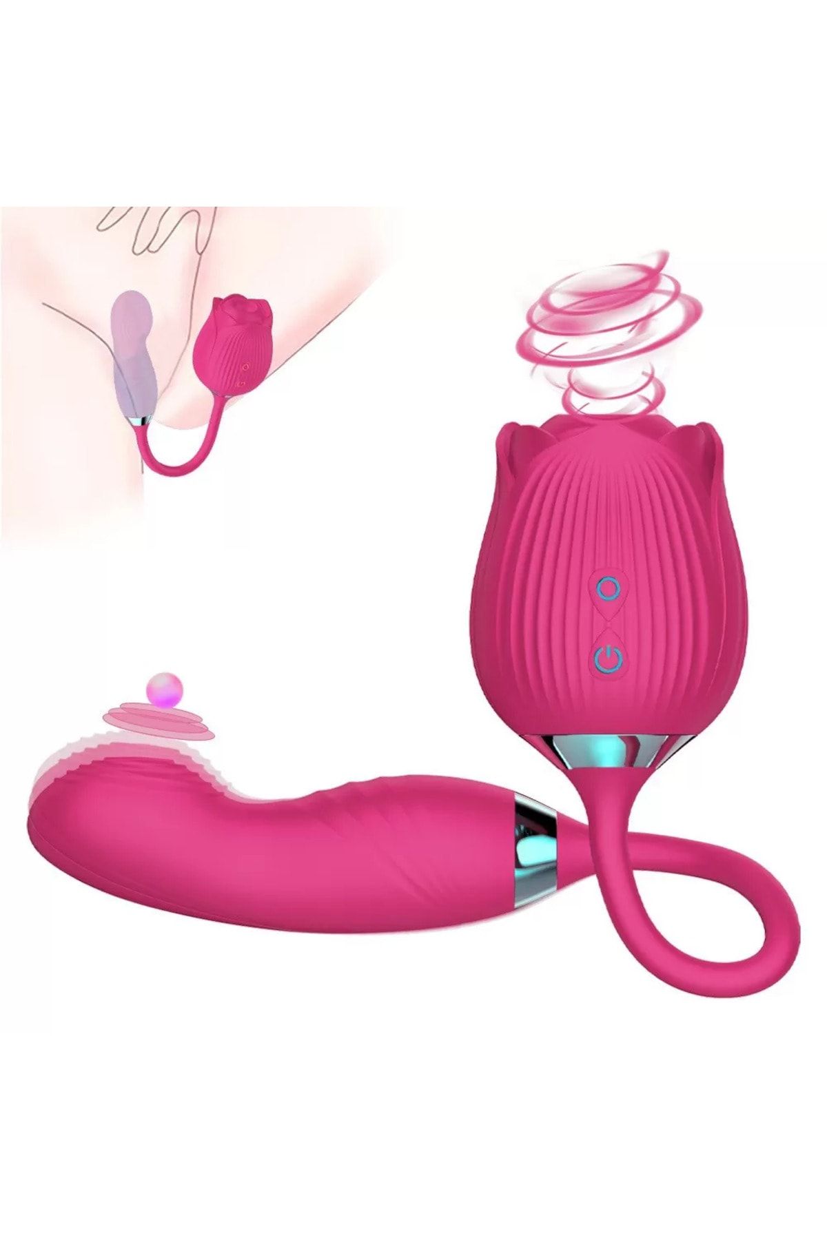 Cd Marketİng Titreşimli G Spot Tapping Ve Klitoris Güçlü 3 In 1