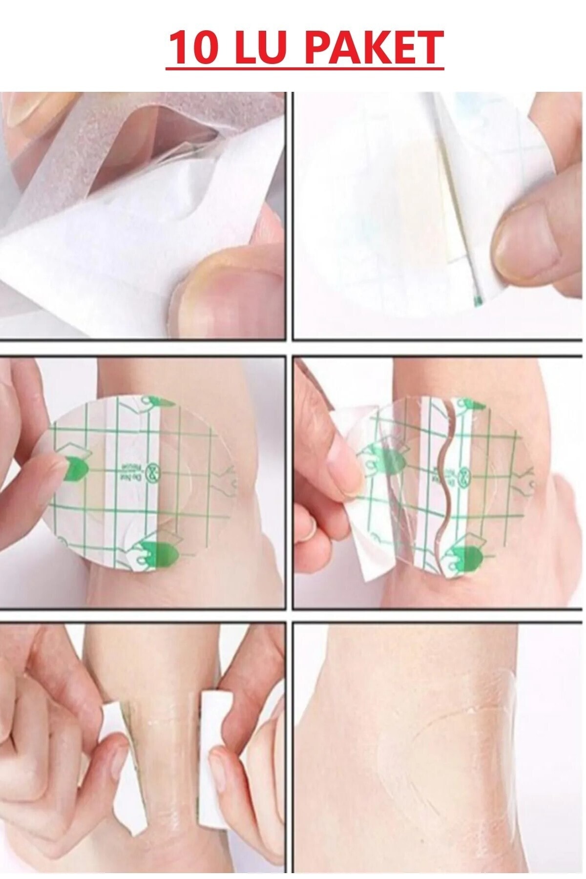 OptaPro 10 Adet Ayakkabı Vurma Sürtünme Önleyici Su Geçirmez Bant Kulak ...