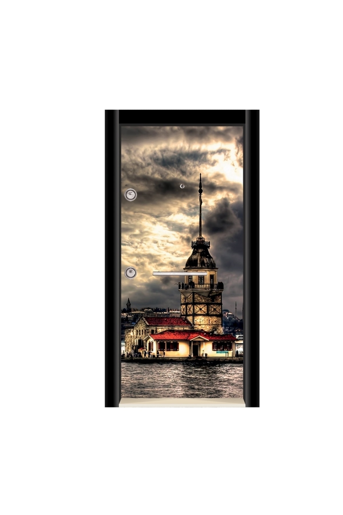 tezwood Tez1259 Ultralam Düz Model Çelik Kapı Tırnaklı Sistem Sol ...