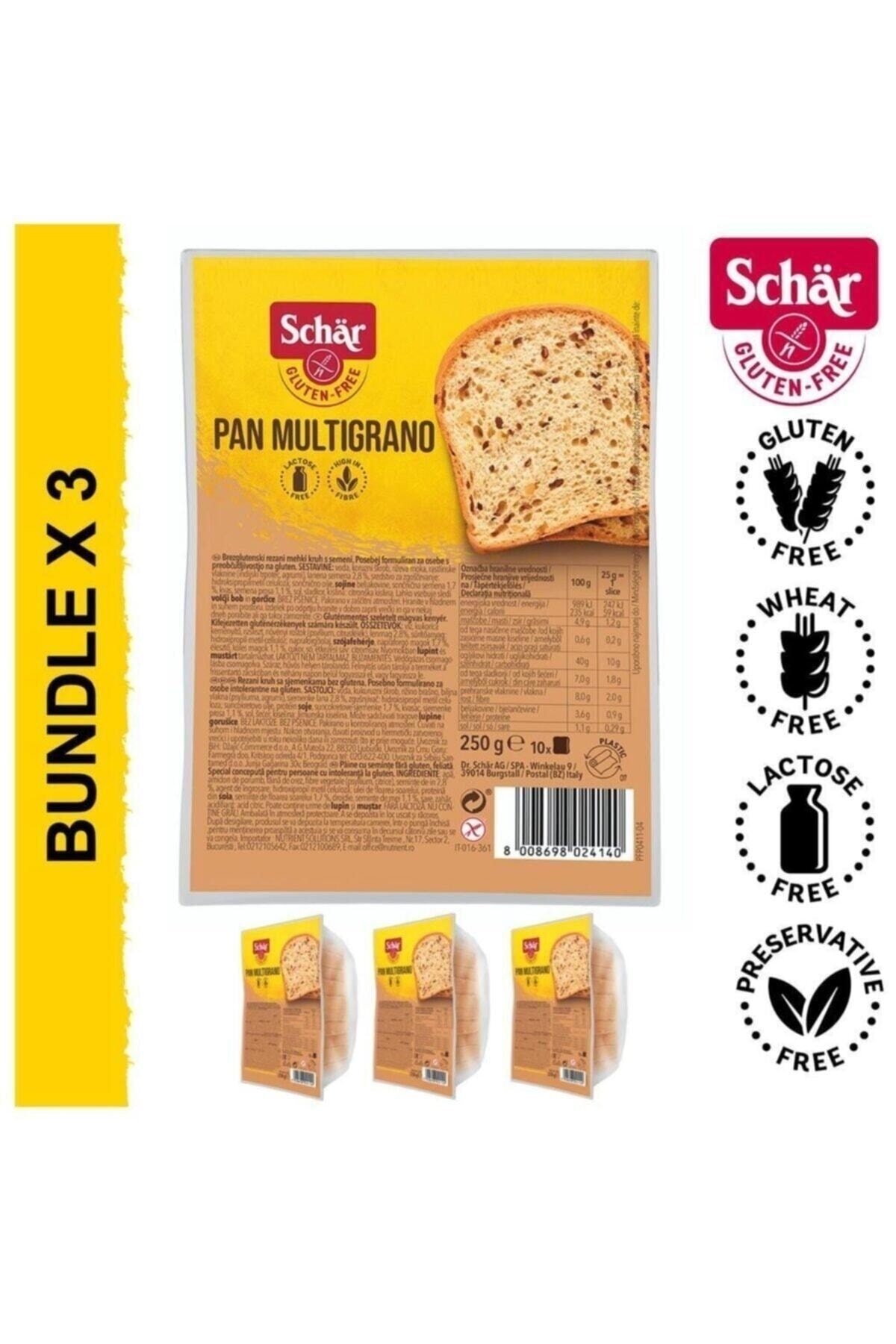 Schar Pan Multigrano Glutensiz Keten Tohumu Darı Ve Ayçekirdekli Ekmek ...