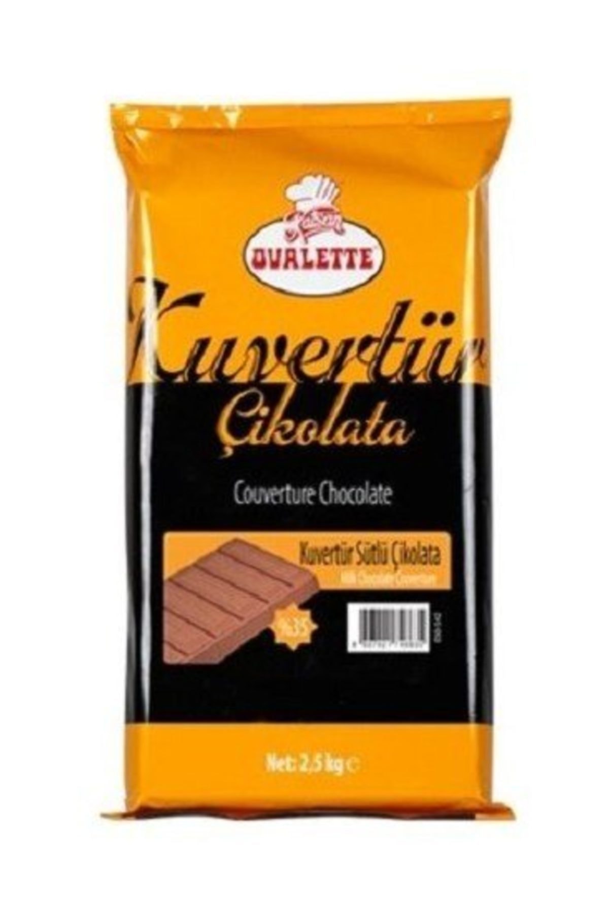 Katsan Ovalette Ovalette Sütlü Kuvertur 2.5 Kg %35 - Fiyatı, Yorumları