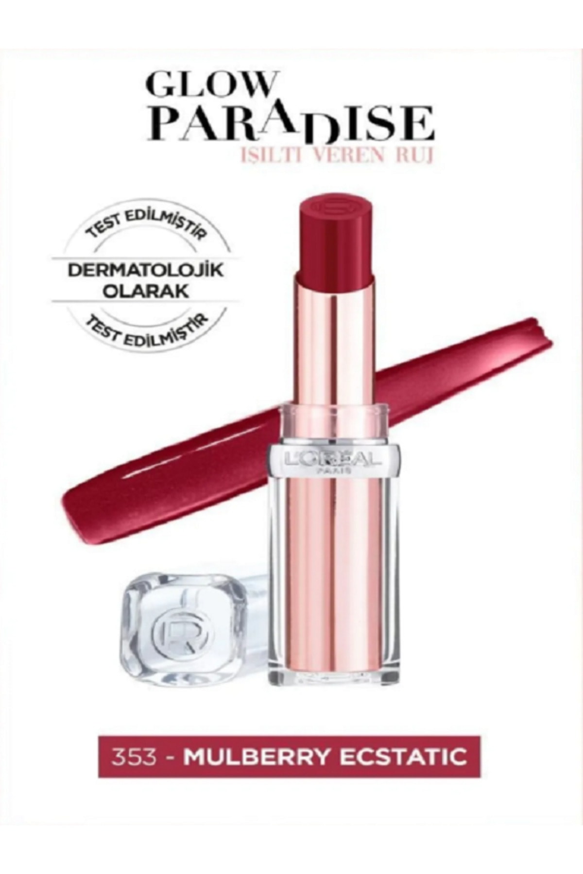 L'Oreal Paris Glow Paradise Balm-in-Mulberry Ecstatic-lipstick - Işıltı Veren Ruj 353 - Fiyatı ...