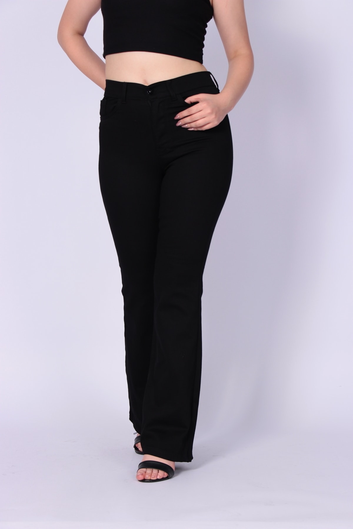 SHARON MODA Kadın İspanyol Paça Keten Pantolon shrn02 - Fiyatı, Yorumları