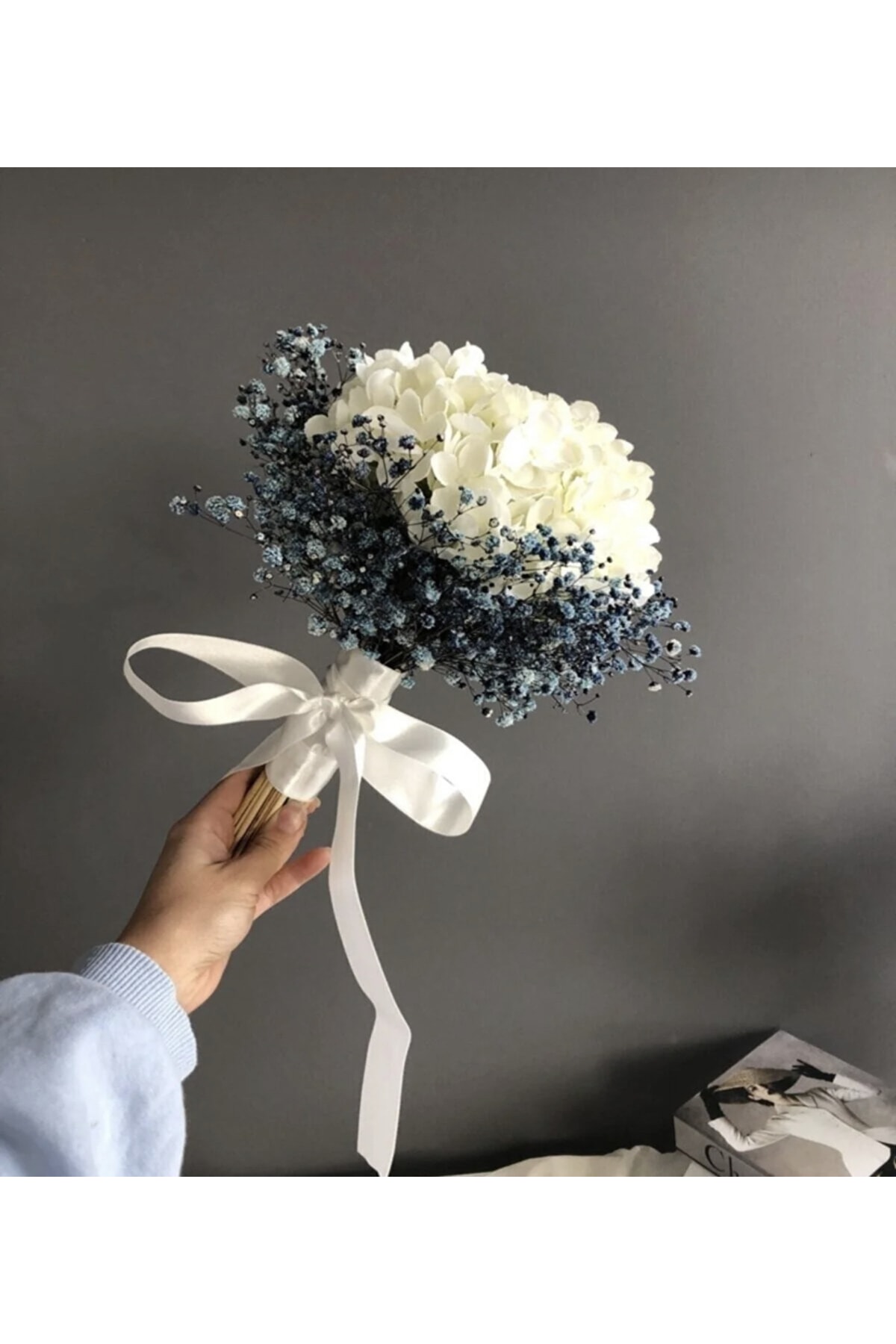 Ake Group Yeni Sezon Lacivert Ortanca Gelin Buketi Yaka Çiçeği 2 Li Set ...