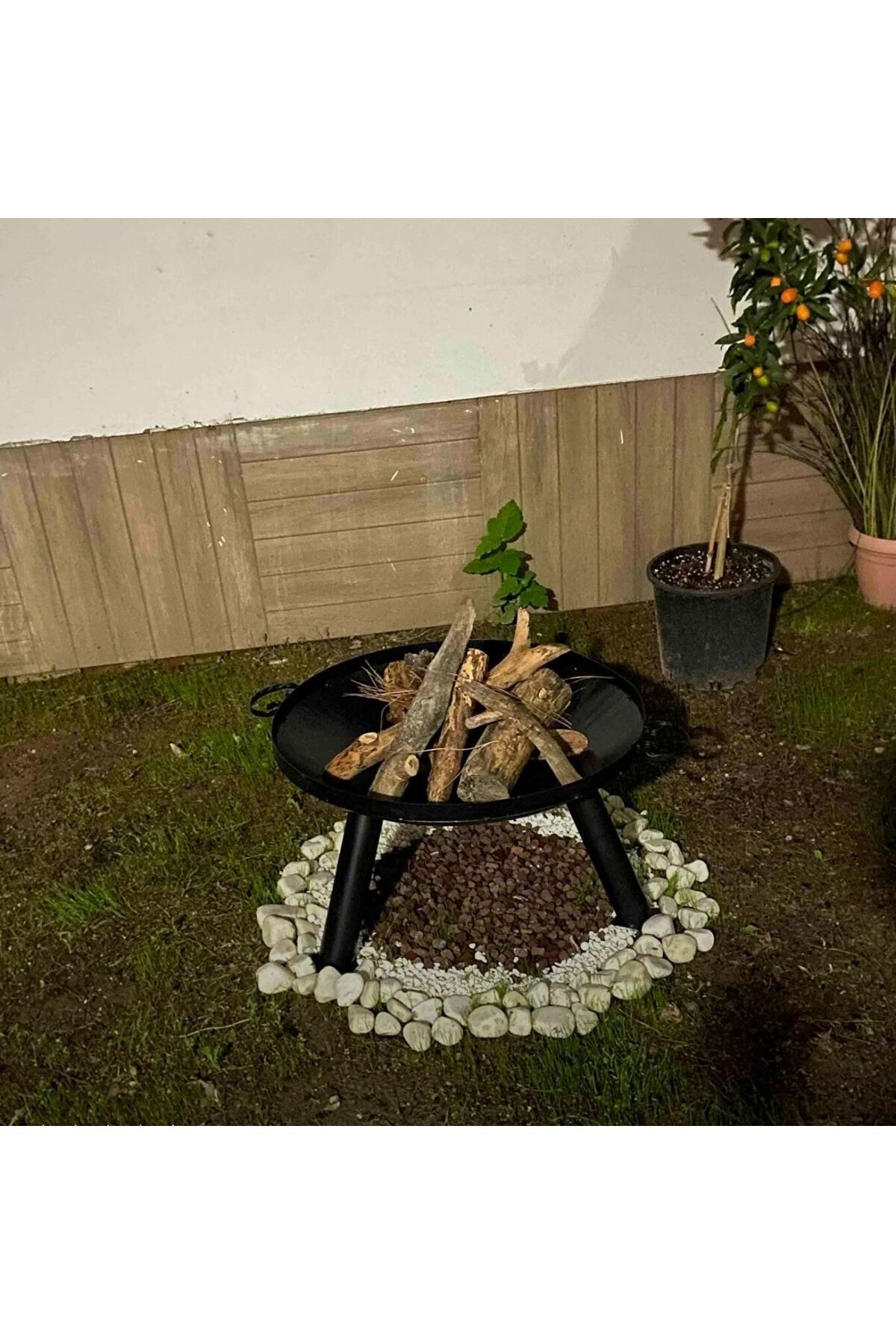 Effa home (60 CM) Ateş Çukuru Ateş Kazanı Mangal Şömine Kamp Yazlık ...