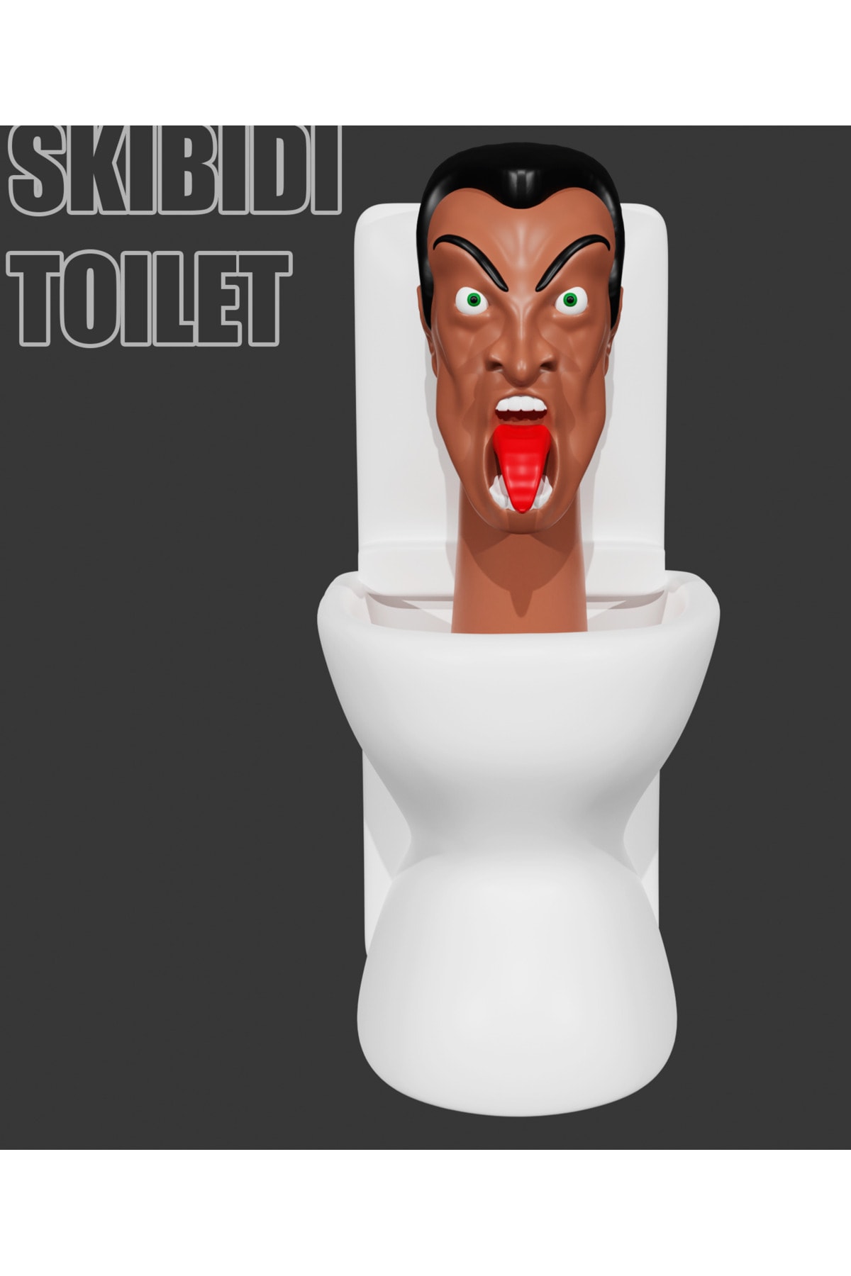 ALCSTORE Skibidi Toilet - Şibili Tuvalet Animasyon 3d Figür/Büst 12 cm ...