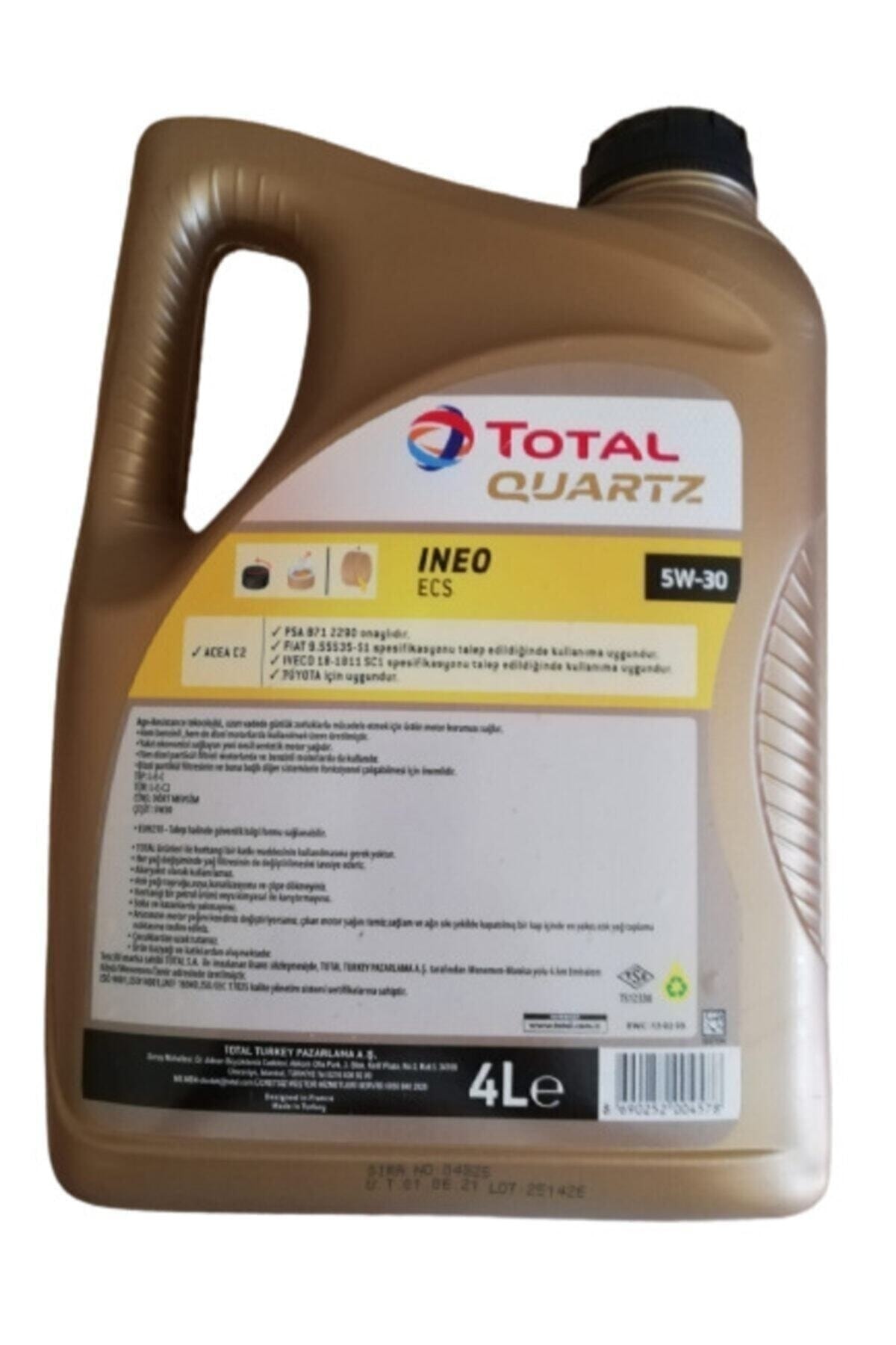 Total Quartz Ineo Ecs 5w-30 4l Yeni Ürün Fiyatı, Yorumları - Trendyol