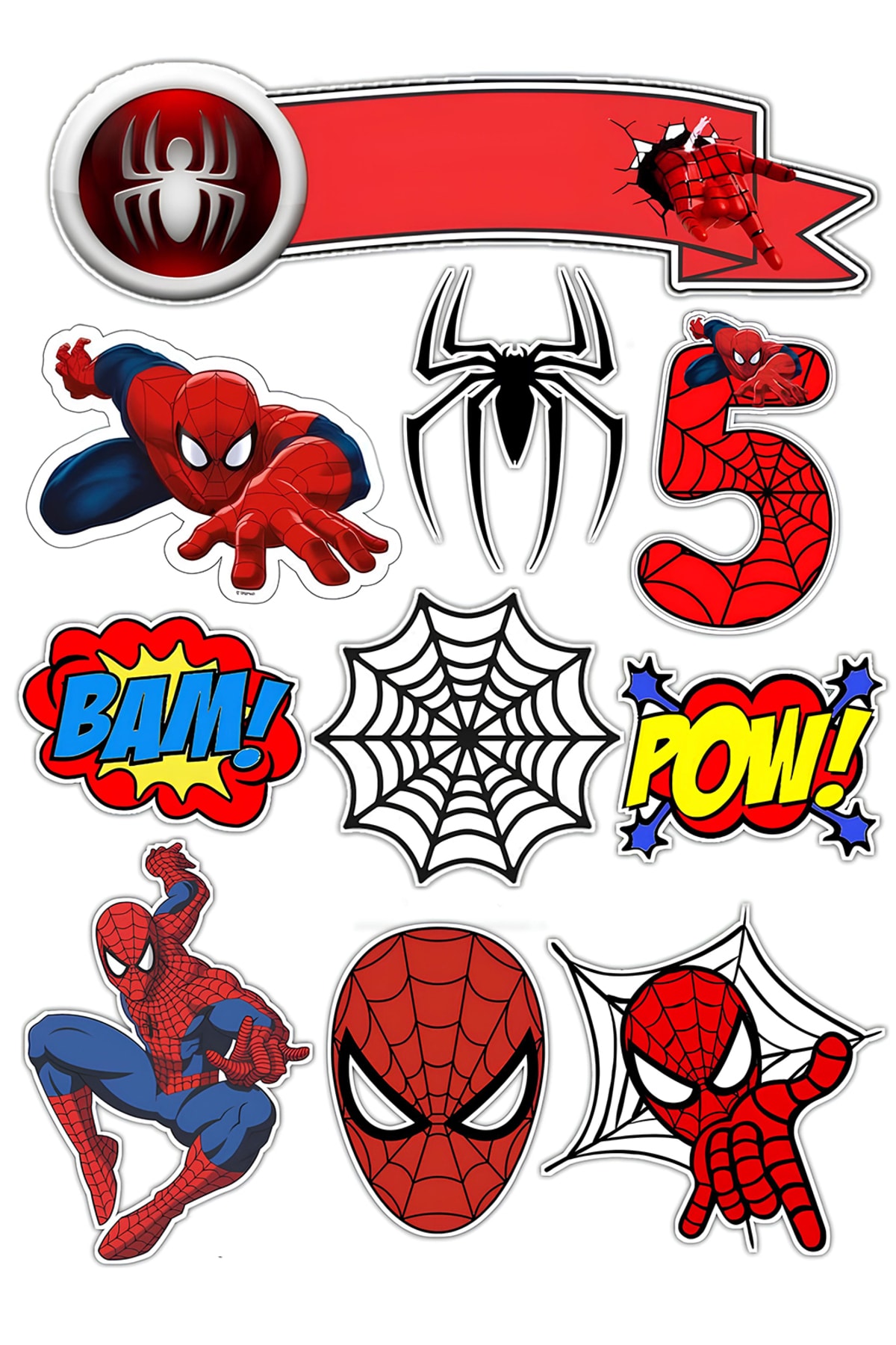 BK Design Spiderman Sticker Telefon Laptop Notebook Tablet Defter ...