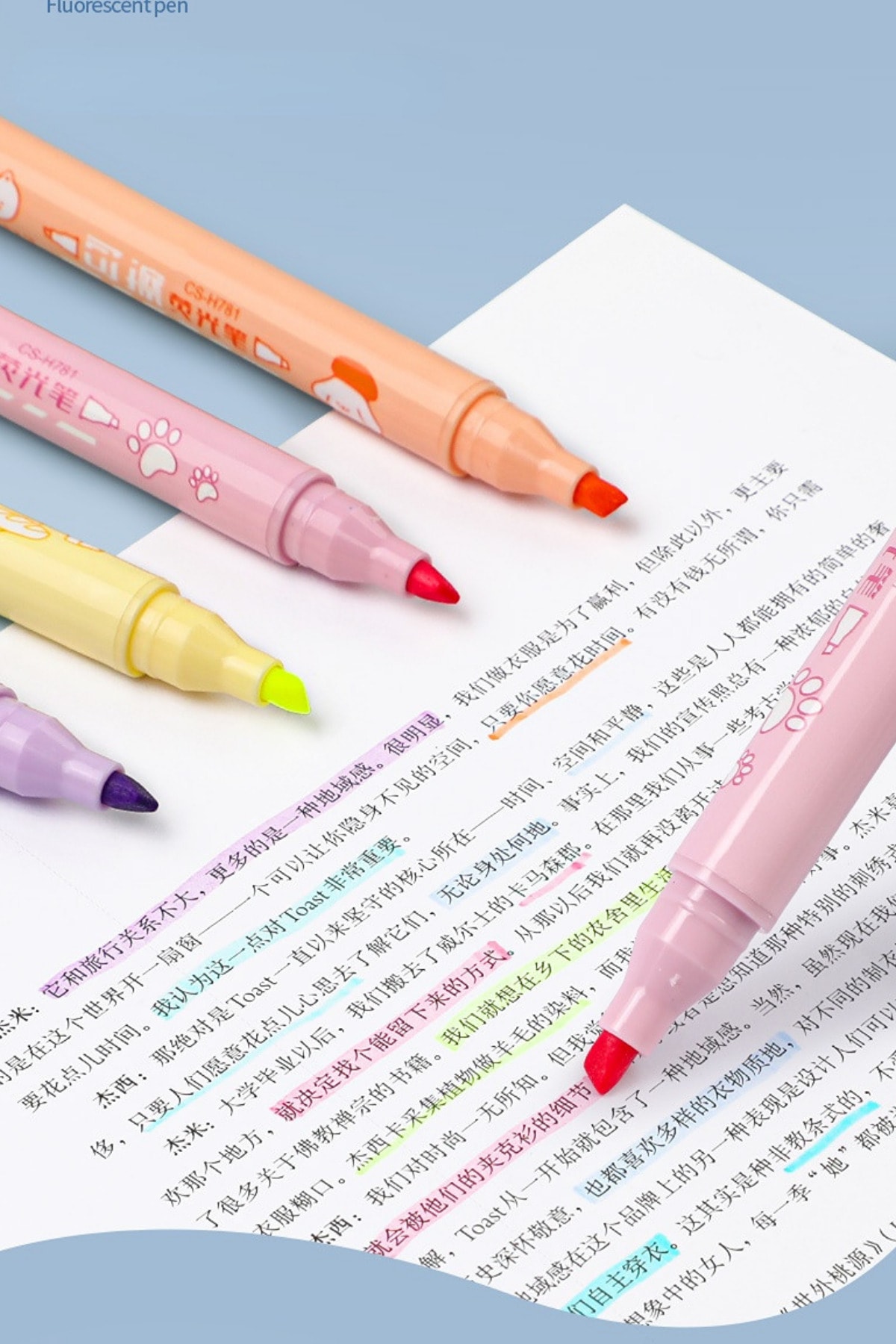 NaSaDAN Chosh 6'lı Slinebilir Fosforlu Kalem Seti Fiyatı, Yorumları - Trendyol