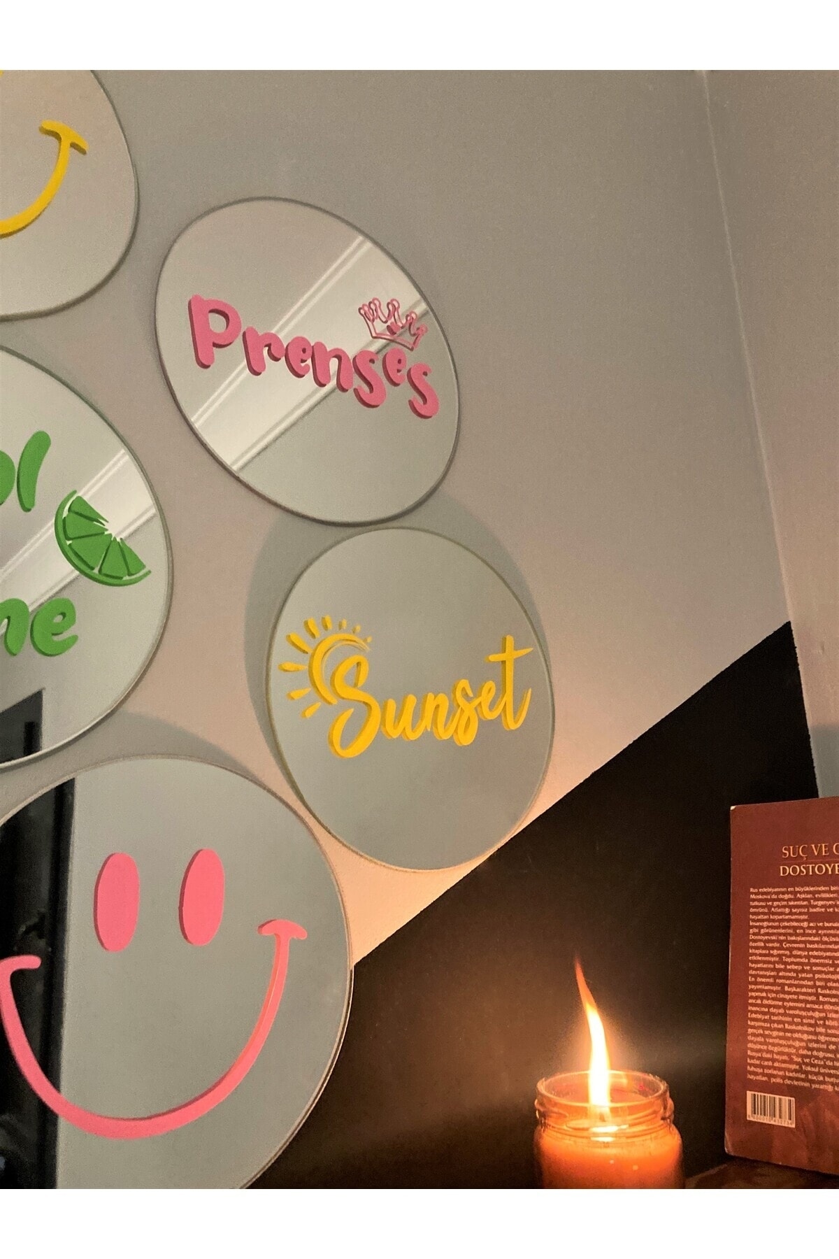 Home Art Nova Yuvarlak Pinterest Aynası Dekoratif Ayna (20 cm PRENSES ...