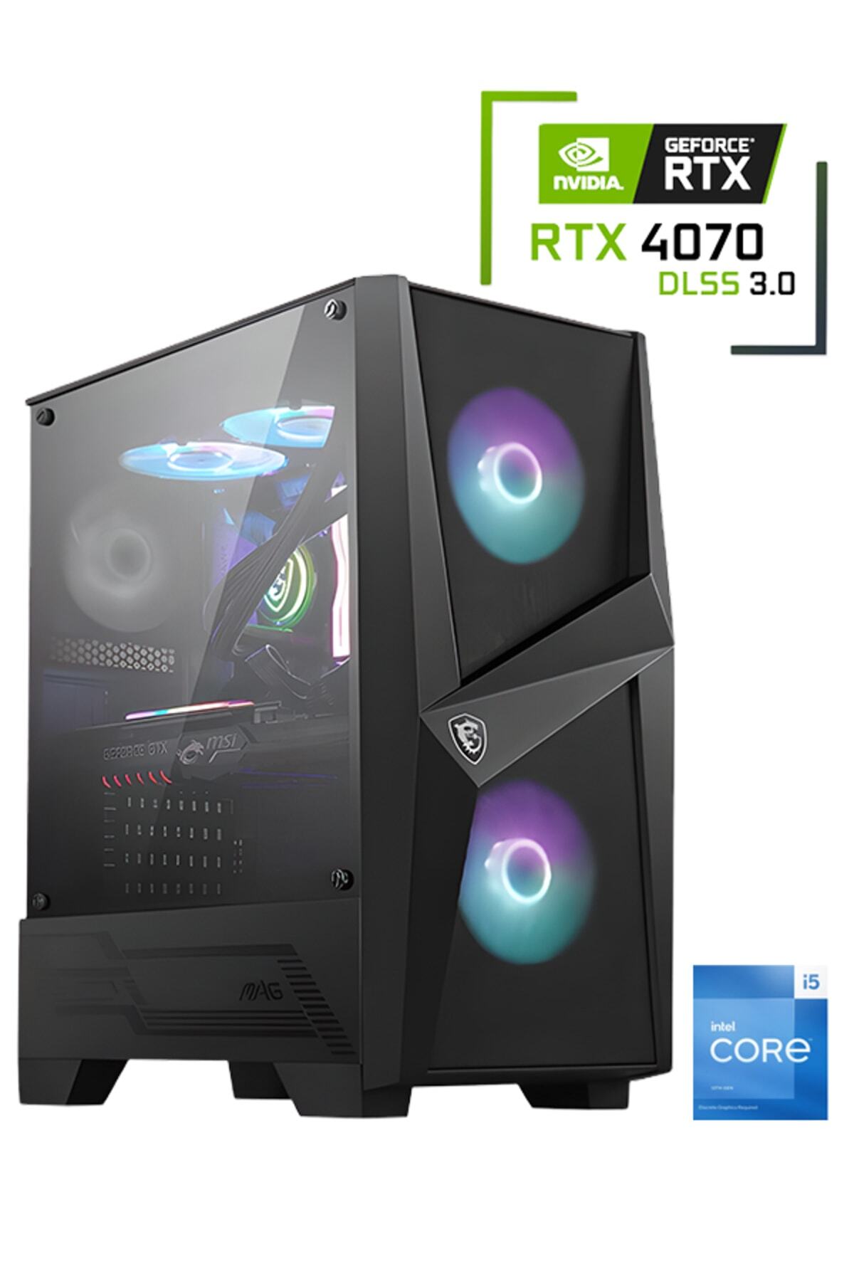 MSI İNTEL CORE İ5 12400F / 16GB DDR4 / 500GB 3300-3100 MB /s M2 SSD ...