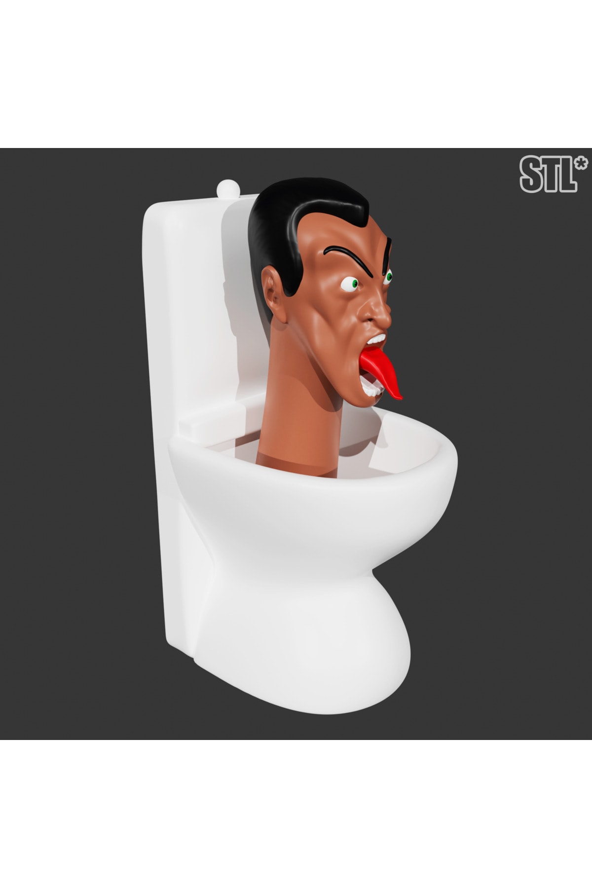 ALCSTORE Skibidi Toilet - Şibili Tuvalet Animasyon 3d Figür/Büst 12 cm ...
