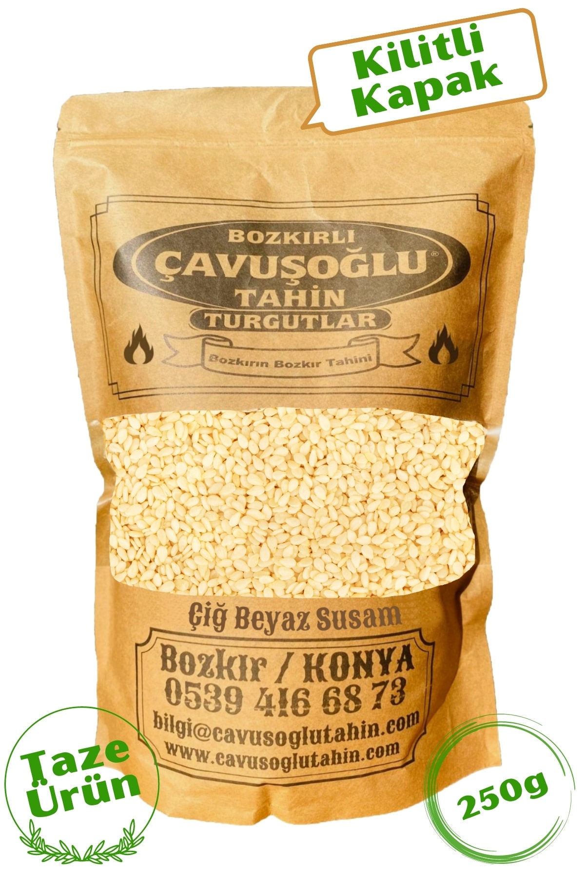 Bozkırlı Çavuşoğlu Susam Tanışma Seti (Siyah Susam 100g + Çiğ Beyaz ...
