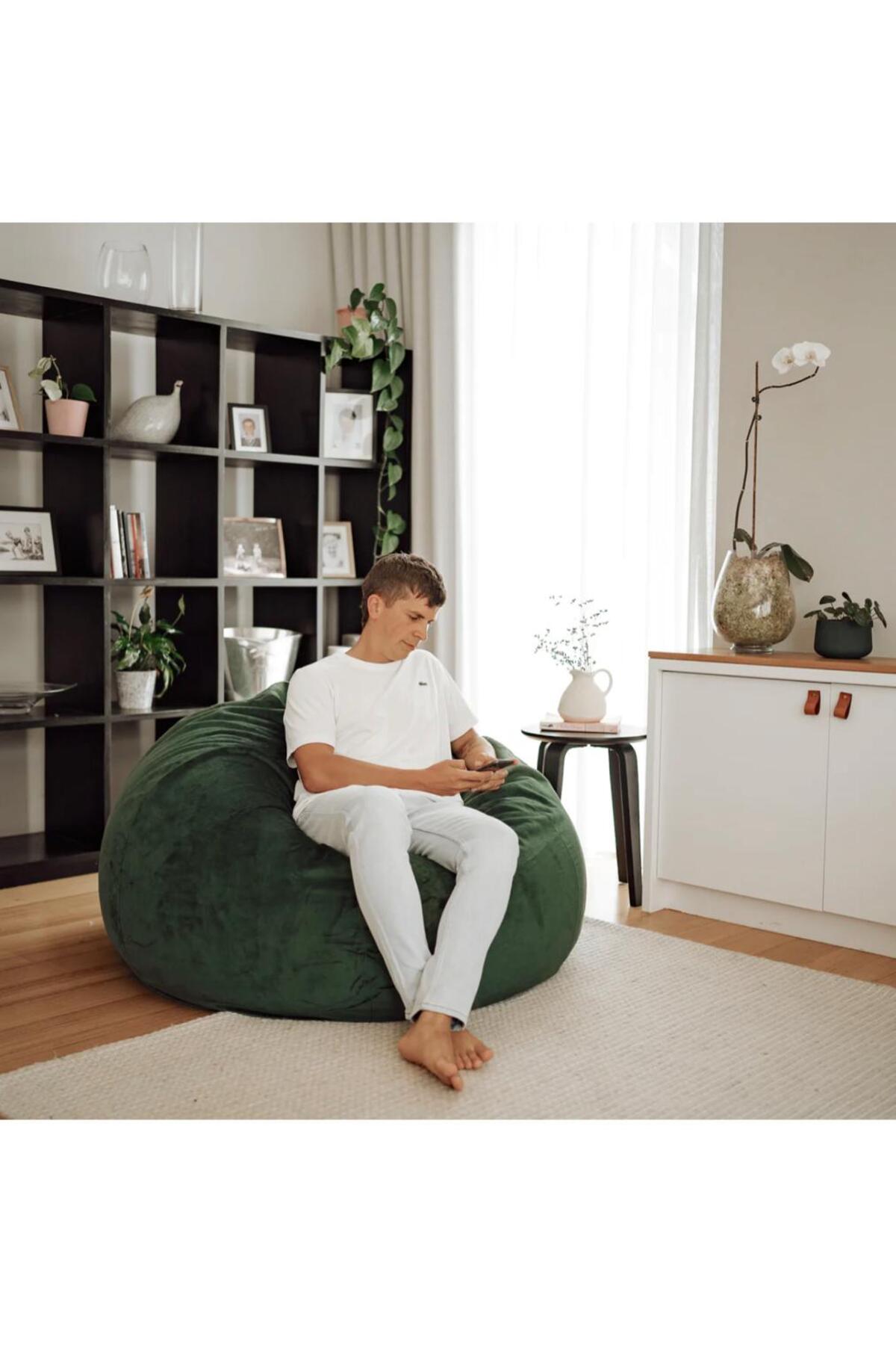 GOOD NİGHT 12 Renk Gök kuşağı Puf Armut Koltuk 100x100x50cm - Fiyatı ...