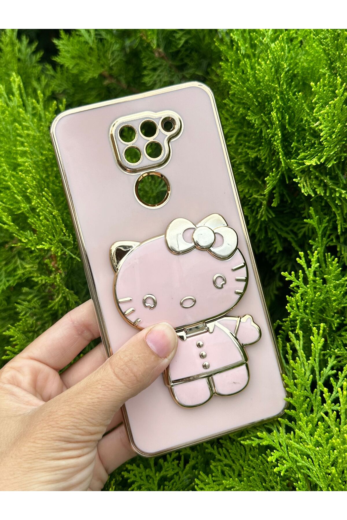 Aksesuarda Moda Redmi Note 9 Uyumlu Hello Kitty Stand Aparatlı Lazer ...