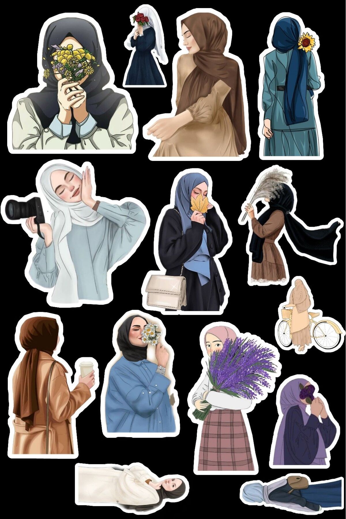 SF SCRAPBOOK KIRTASİYE İslami Temalı Vintage Sticker Set Planlayıcı ...