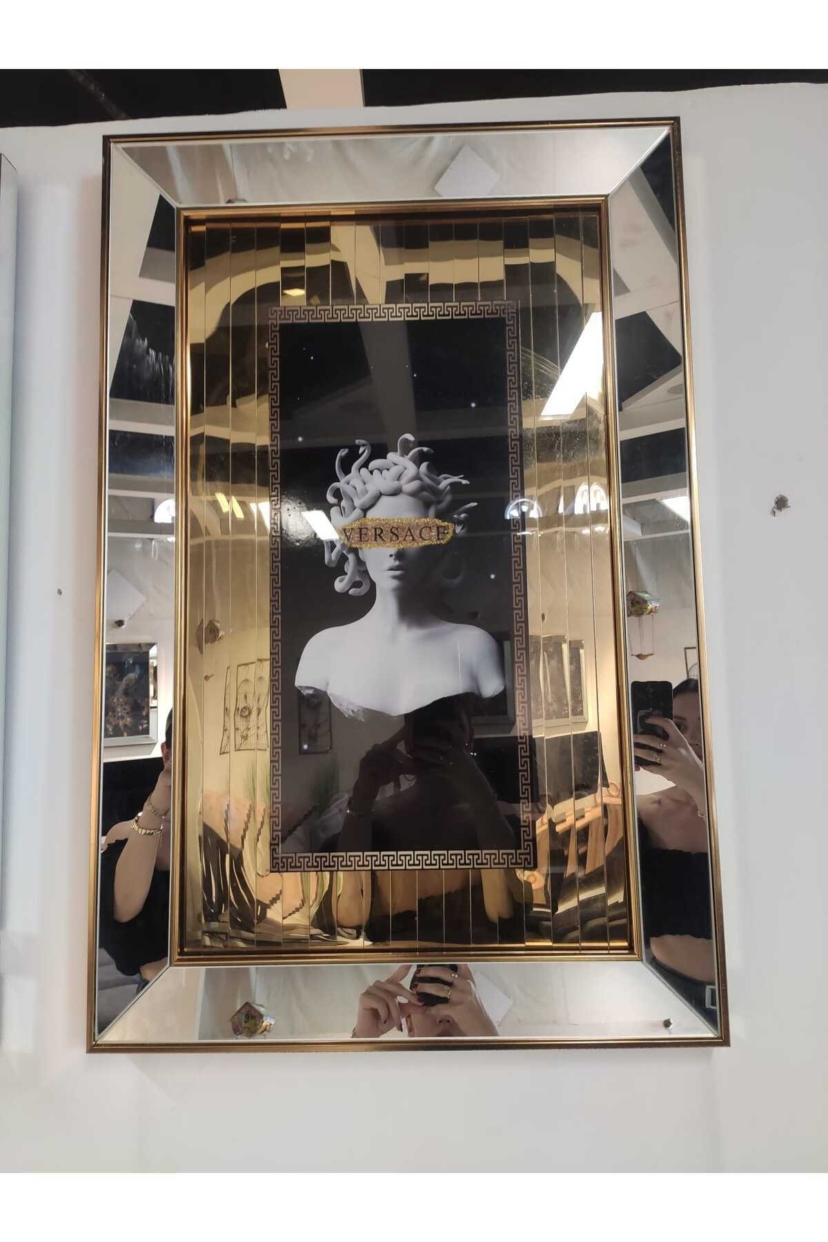 Akıncıhomedesign 70X100 AYNALI TABLO GOLD BACKGROUND LÜKS Fiyatı ...