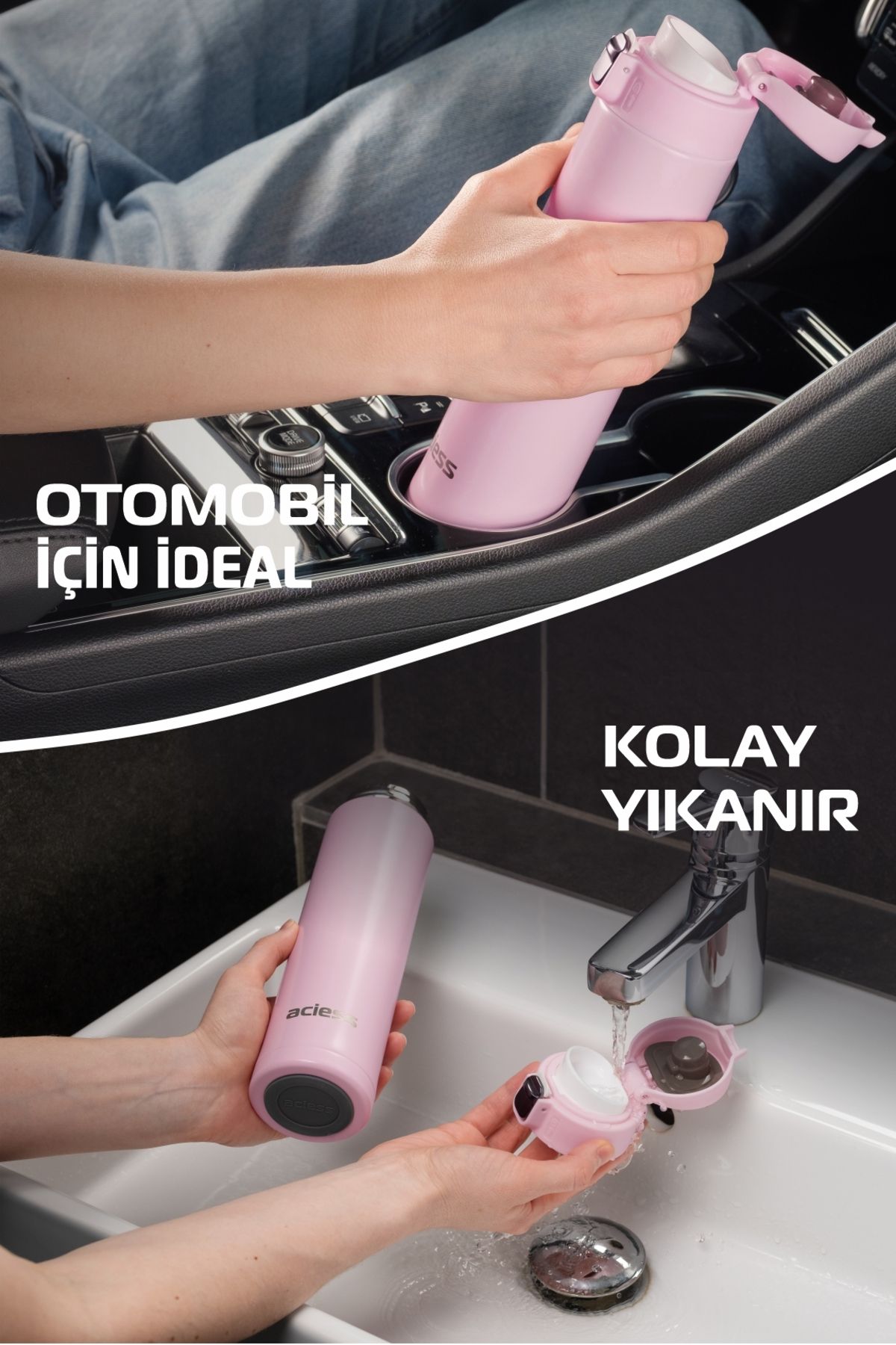 aciess Paslanmaz Çelik Termos Bardak 500 ml Kilitli Thermos Mug Kupa ... aciess Paslanmaz Çelik Termos Bardak 500 ml Kilitli Thermos Mug Kupa ...