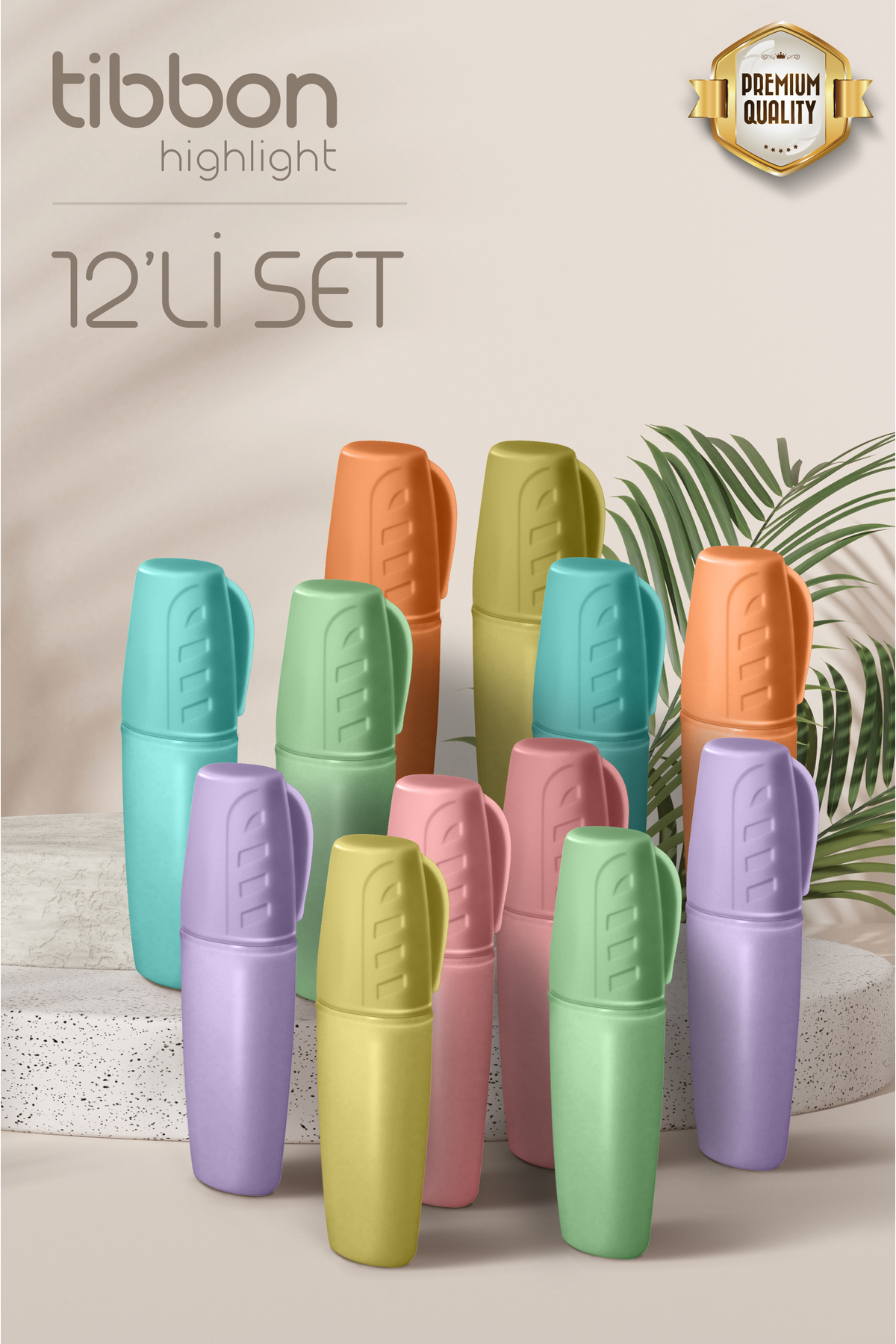 Tibbon Highlight Fosforlu Kalem 12 Li Set 121--126*2 - Fiyatı, Yorumları