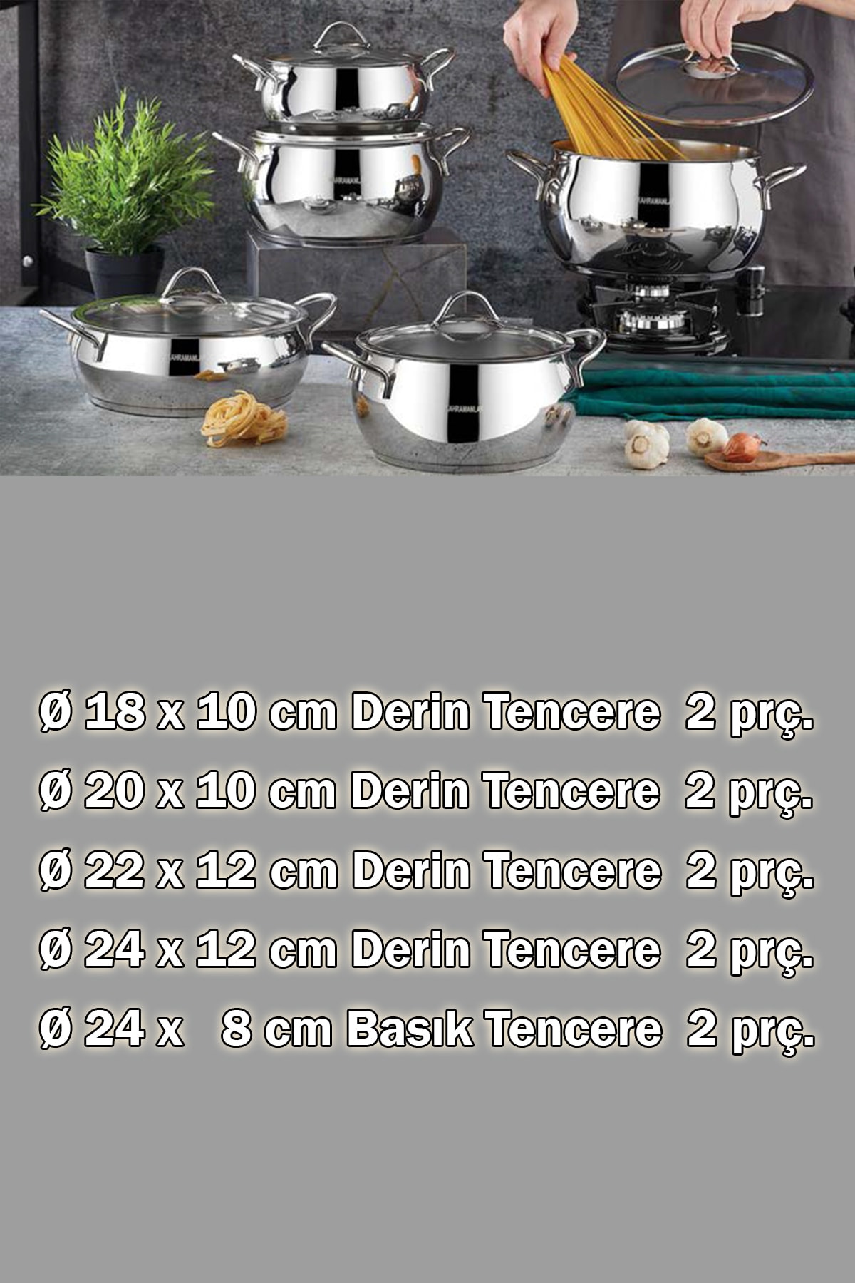 Kahramanlar 10 Parça Çelik Tencere Seti Platin Fiyatı, Yorumları - Trendyol