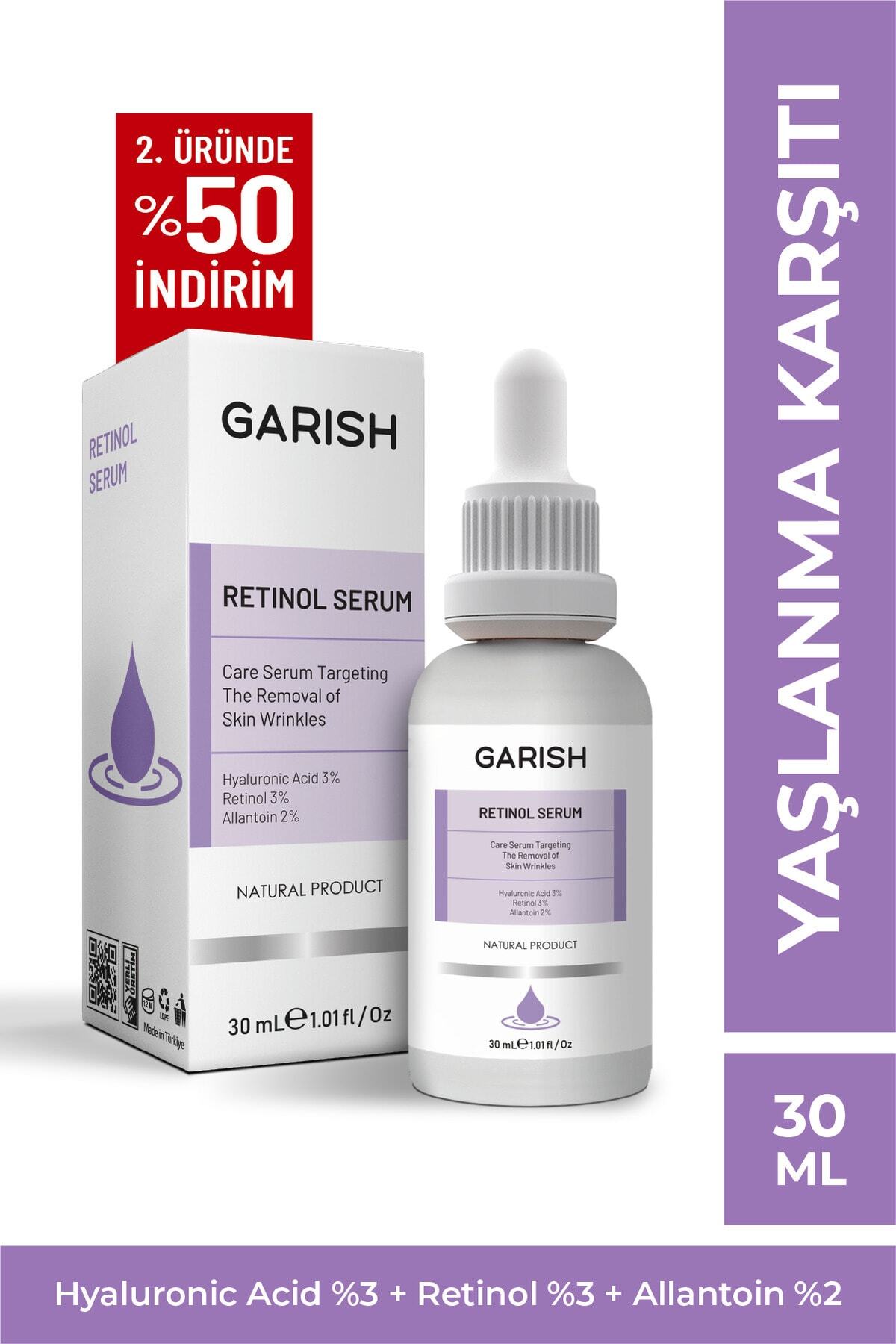 Garish Kırışıklık Giderici Yaşlılık Karşıtı Retinol Serum Hyaluronic ...