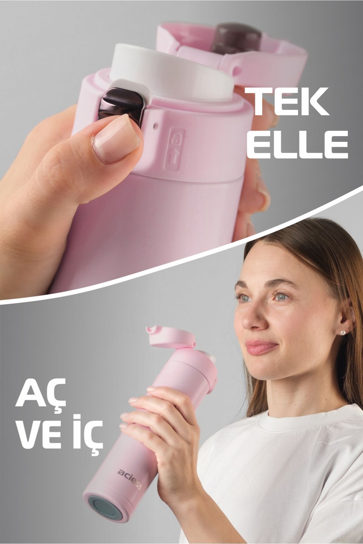 aciess Paslanmaz Çelik Termos Bardak 500 ml Kilitli Thermos Mug Kupa ... aciess Paslanmaz Çelik Termos Bardak 500 ml Kilitli Thermos Mug Kupa ...
