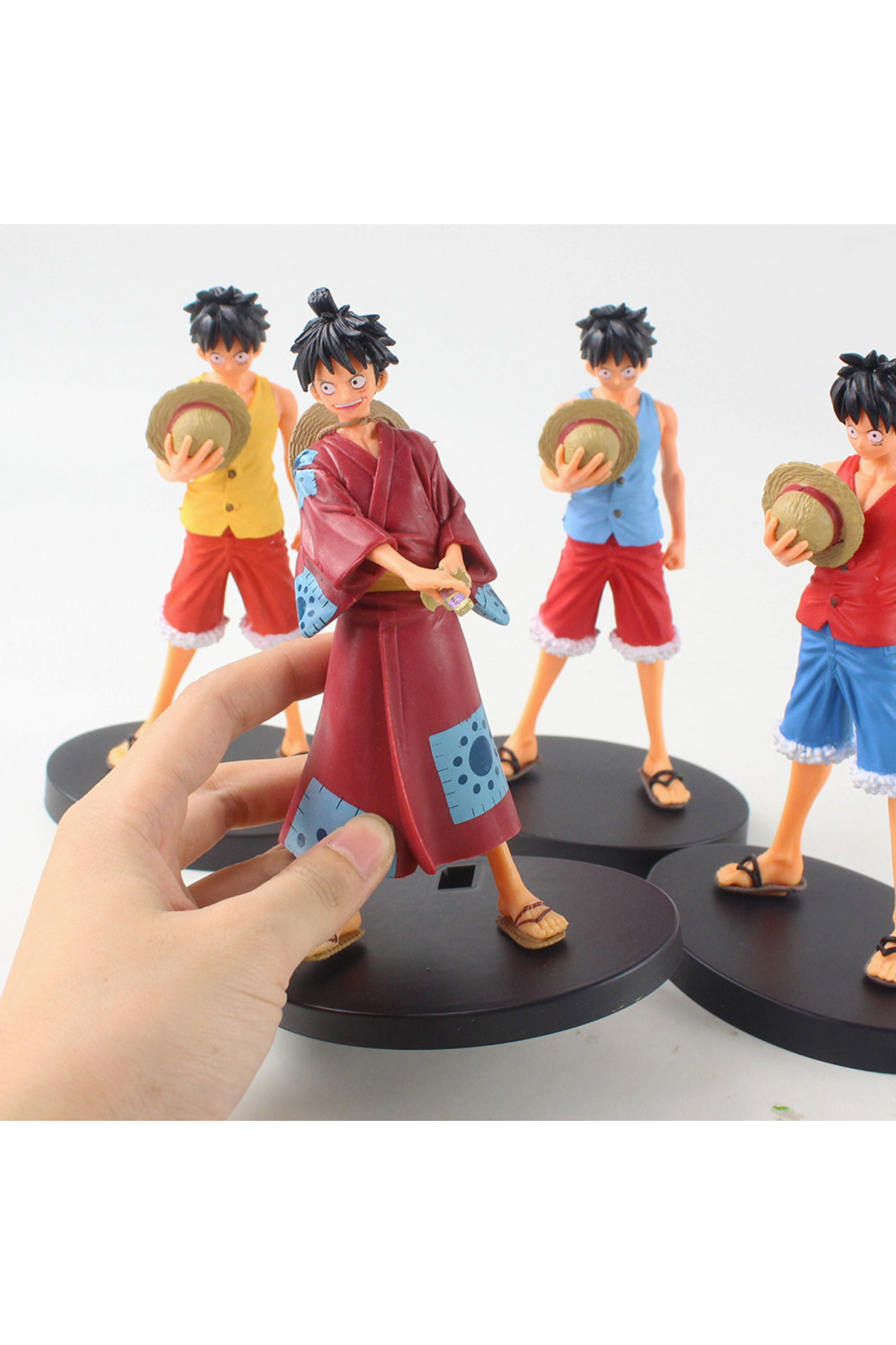 NETAVANTAJ Anime One Piece Monkey D. Luffy Portgas Ace Mayo Nami 5'li A ...